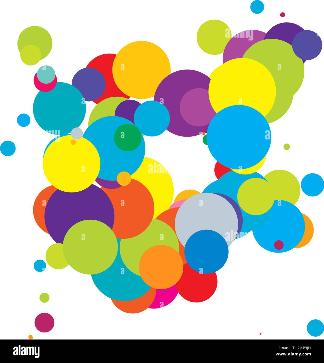 Abstract overlapping circles pattern vector illustraiton. Stock vector ...