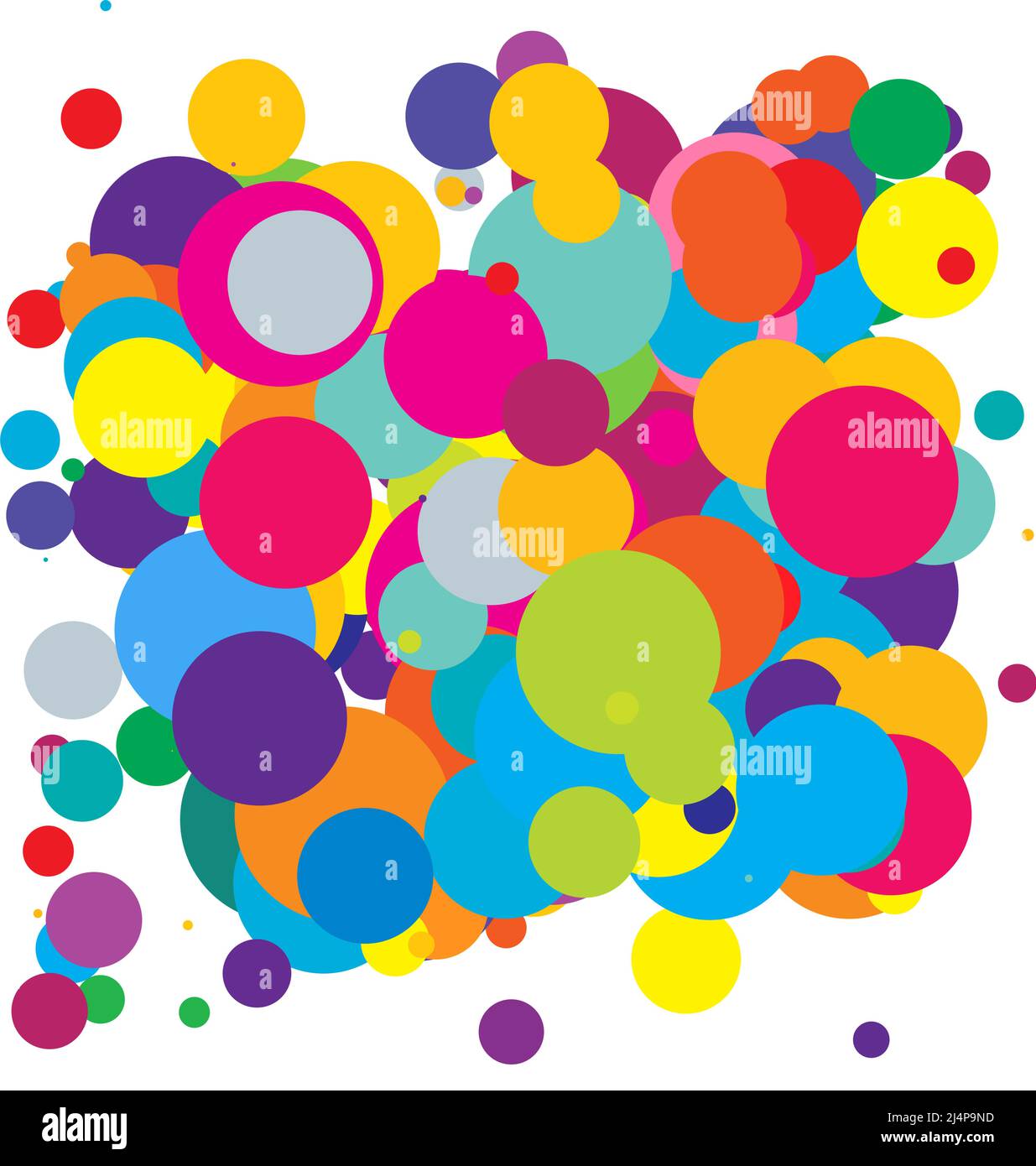 Abstract overlapping circles pattern vector illustraiton. Stock vector ...