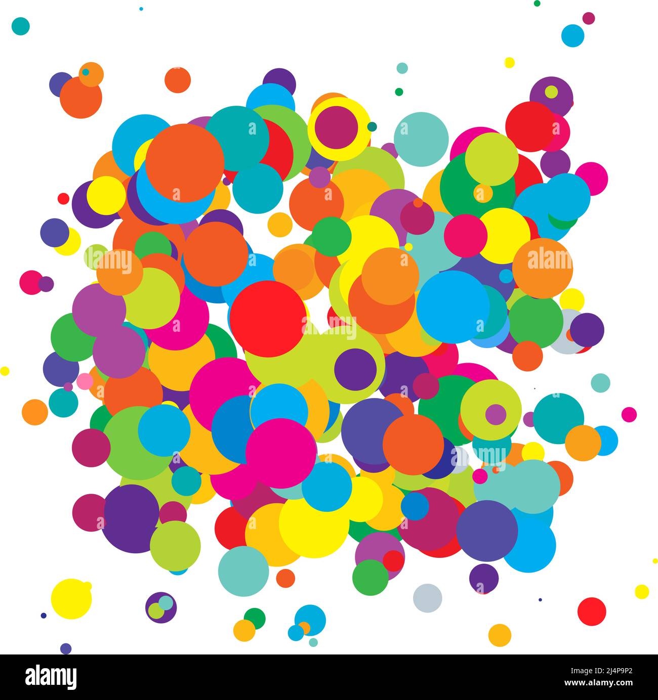 Abstract overlapping circles pattern vector illustraiton. Stock vector ...