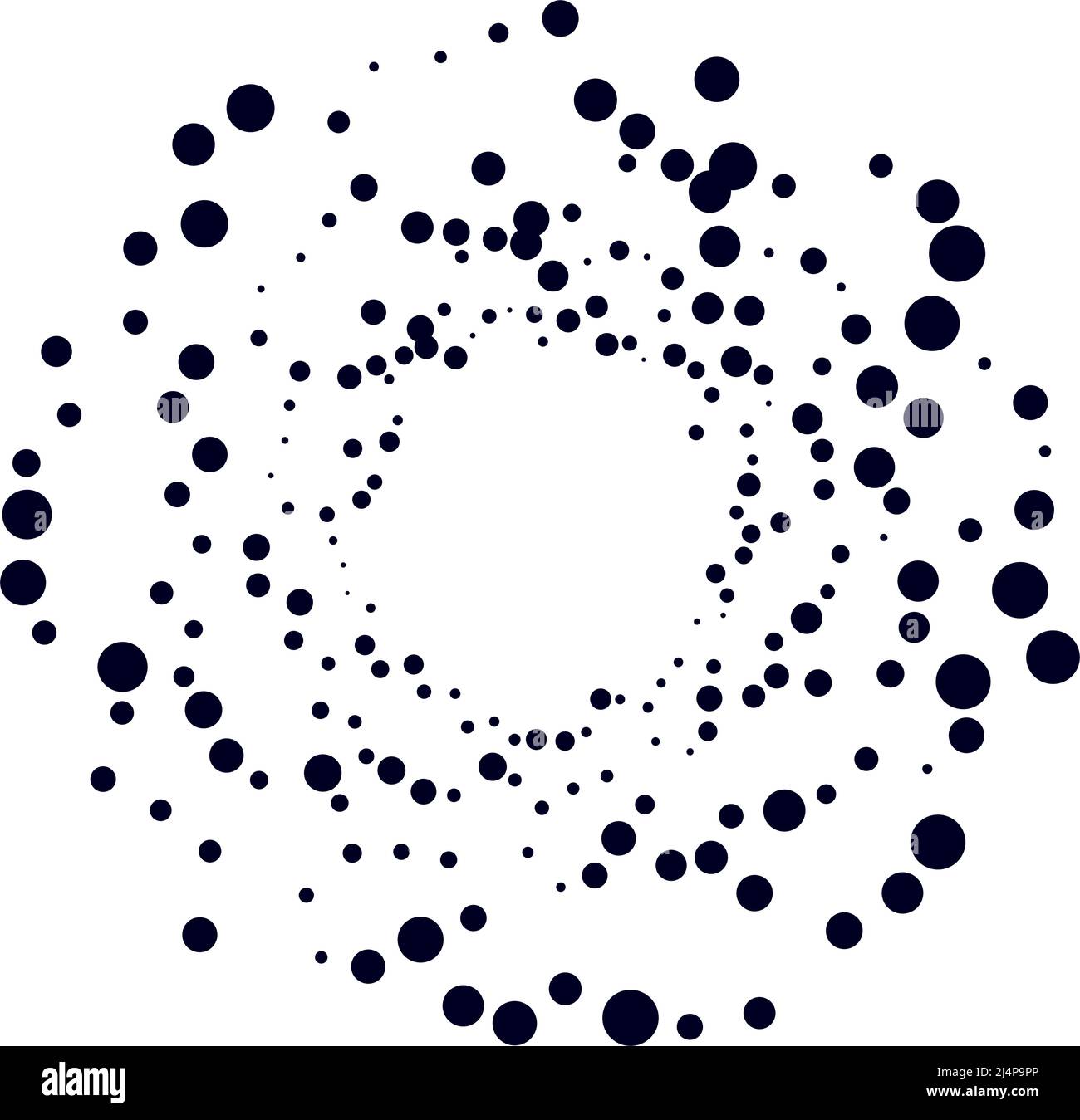 Circles random, scattered shapes element. Stock vector illustration ...