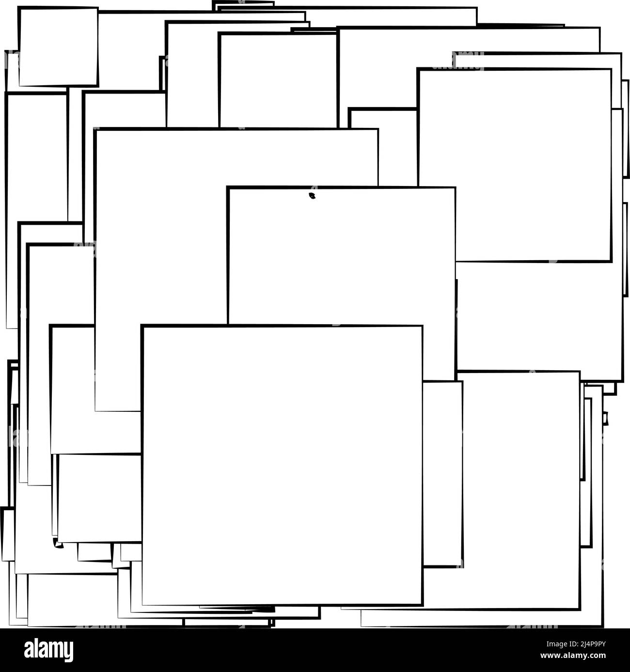 Abstract overlapping squares pattern vector illustraiton. Stock vector ...