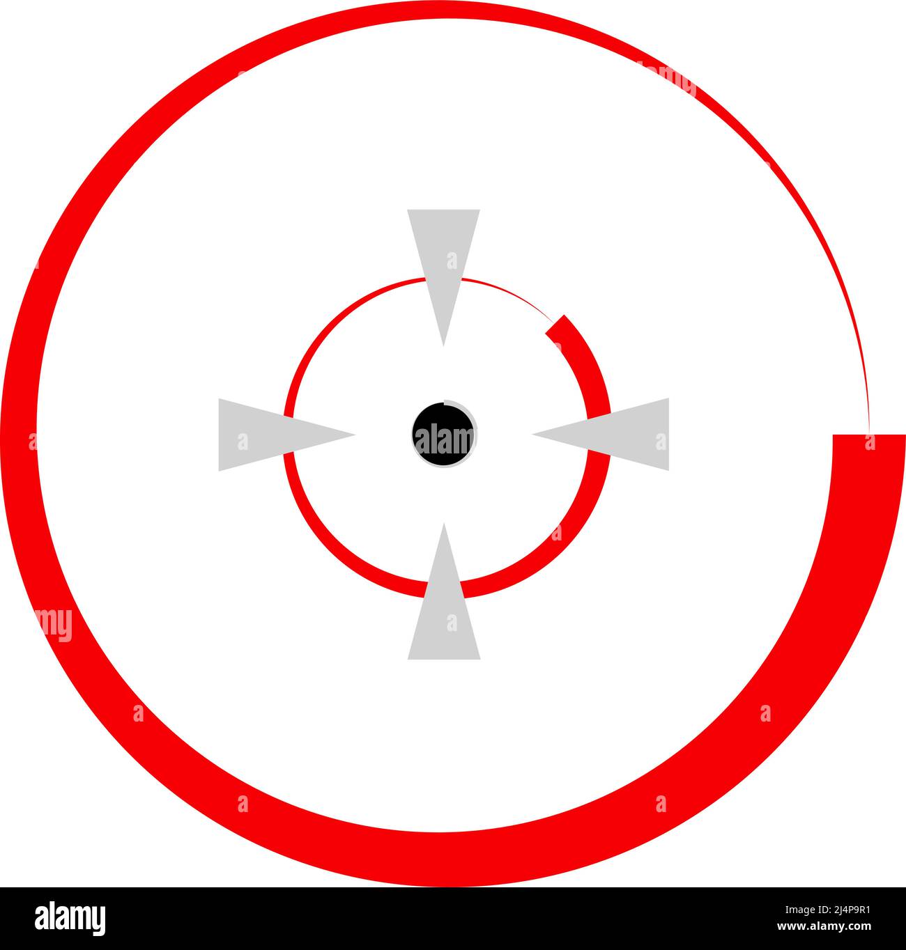 Crosshair, target mark icon vector illustration. Stock vector ...