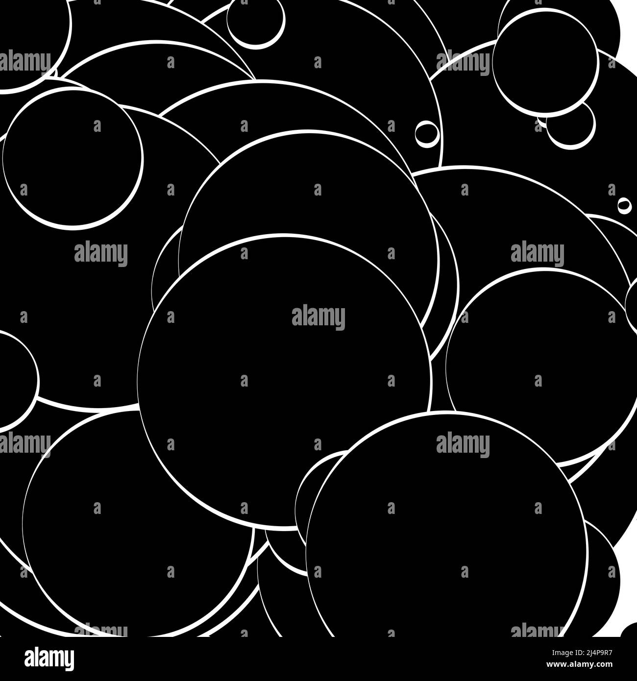 Abstract overlapping circles pattern vector illustraiton. Stock vector illustration, clip-art ...