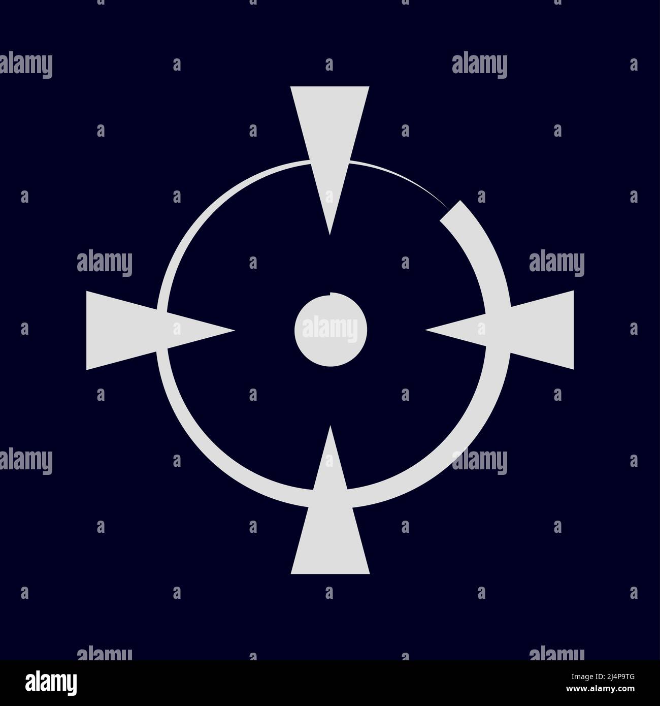 Crosshair, target mark icon vector illustration. Stock vector ...