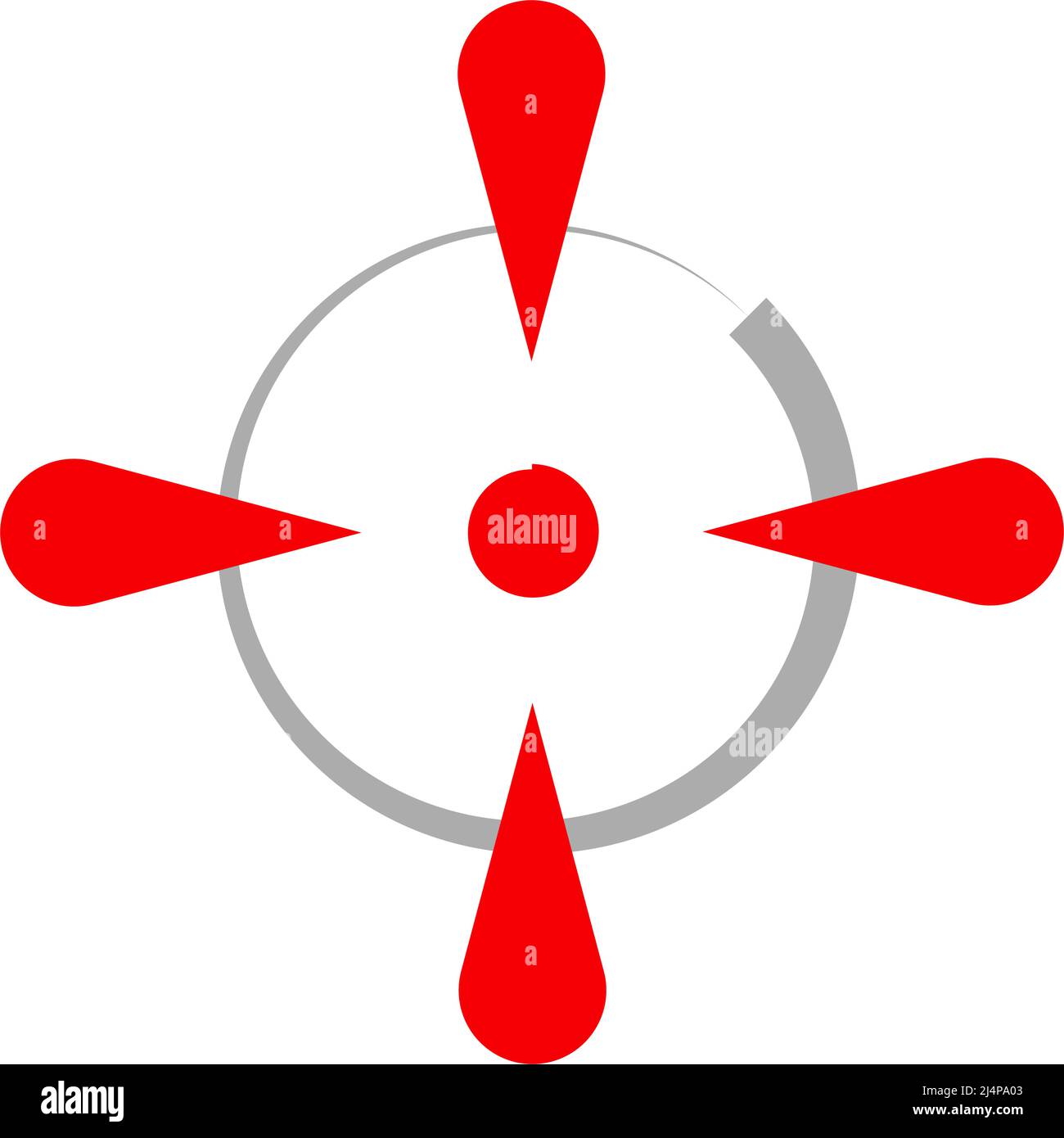 Crosshair, target mark icon vector illustration. Stock vector ...