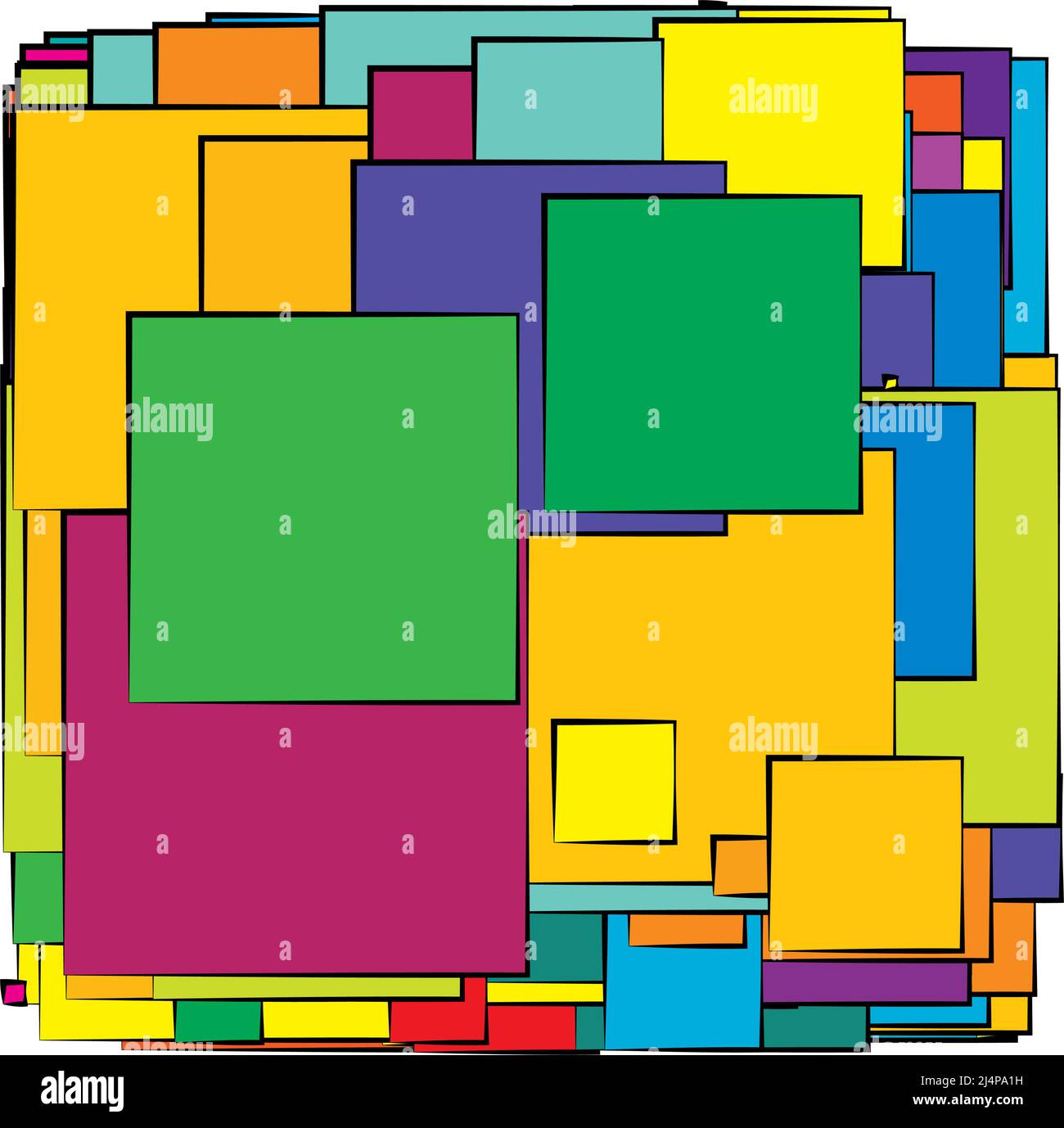 Abstract overlapping squares pattern vector illustraiton. Stock vector ...