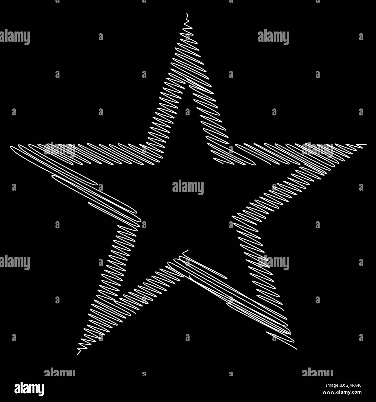 Star freehand drawing, handdrawn scribble, doodle, sketch shape. Stock ...