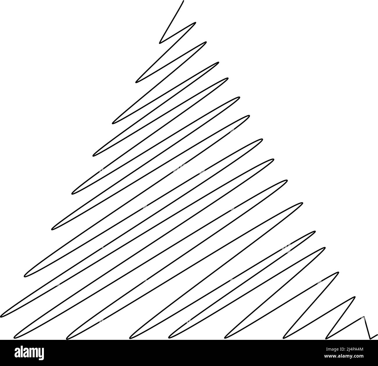 Triangle freehand drawing, handdrawn scribble, doodle, sketch shape ...