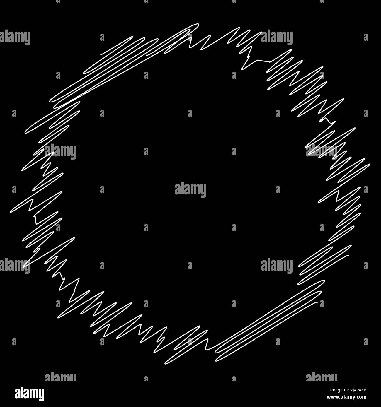Circle freehand drawing, hand drawn scribble, doodle, sketch shape ...