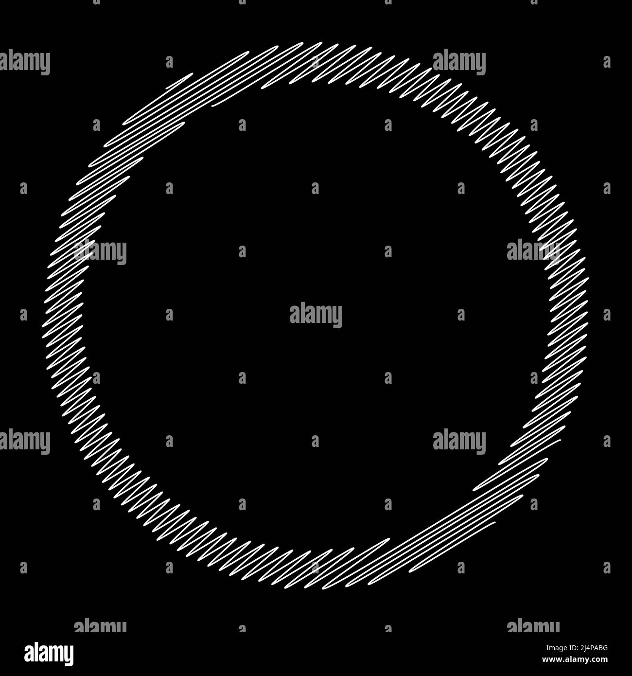 Circle freehand drawing, hand drawn scribble, doodle, sketch shape ...