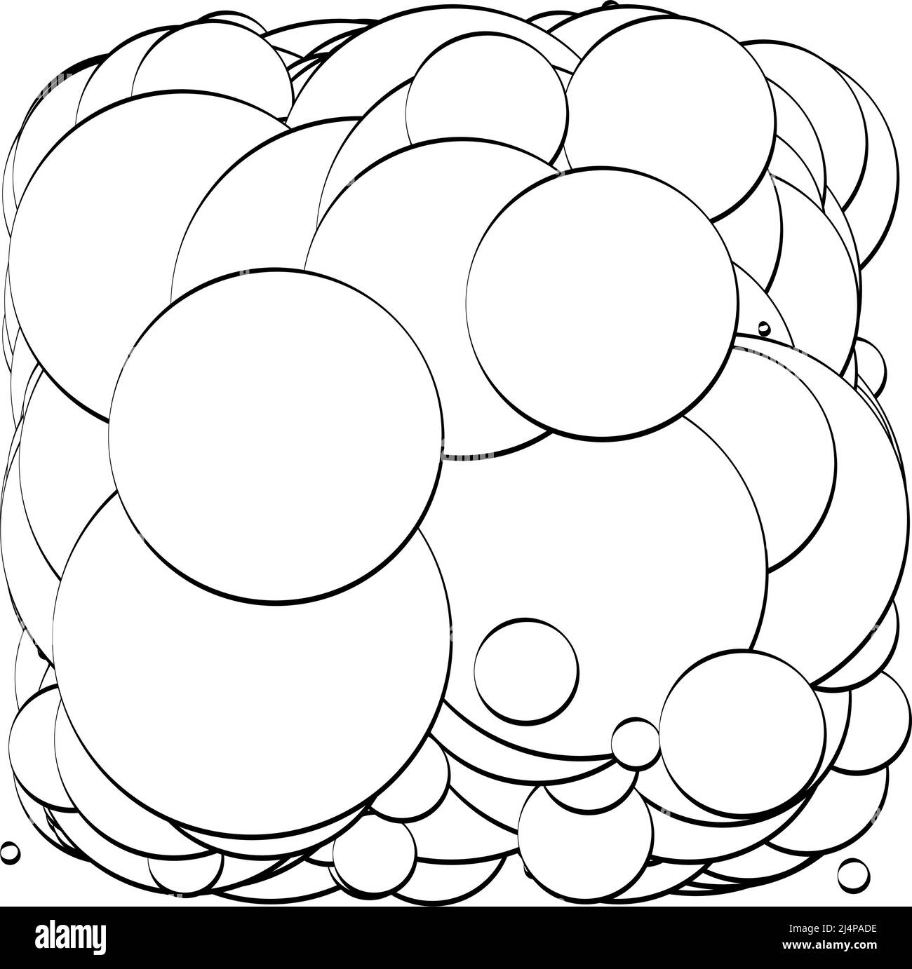 Abstract overlapping circles pattern vector illustraiton. Stock vector ...