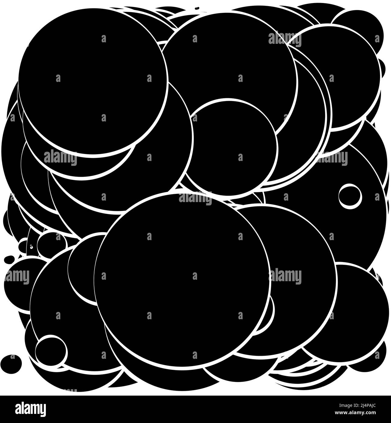 Abstract overlapping circles pattern vector illustraiton. Stock vector ...
