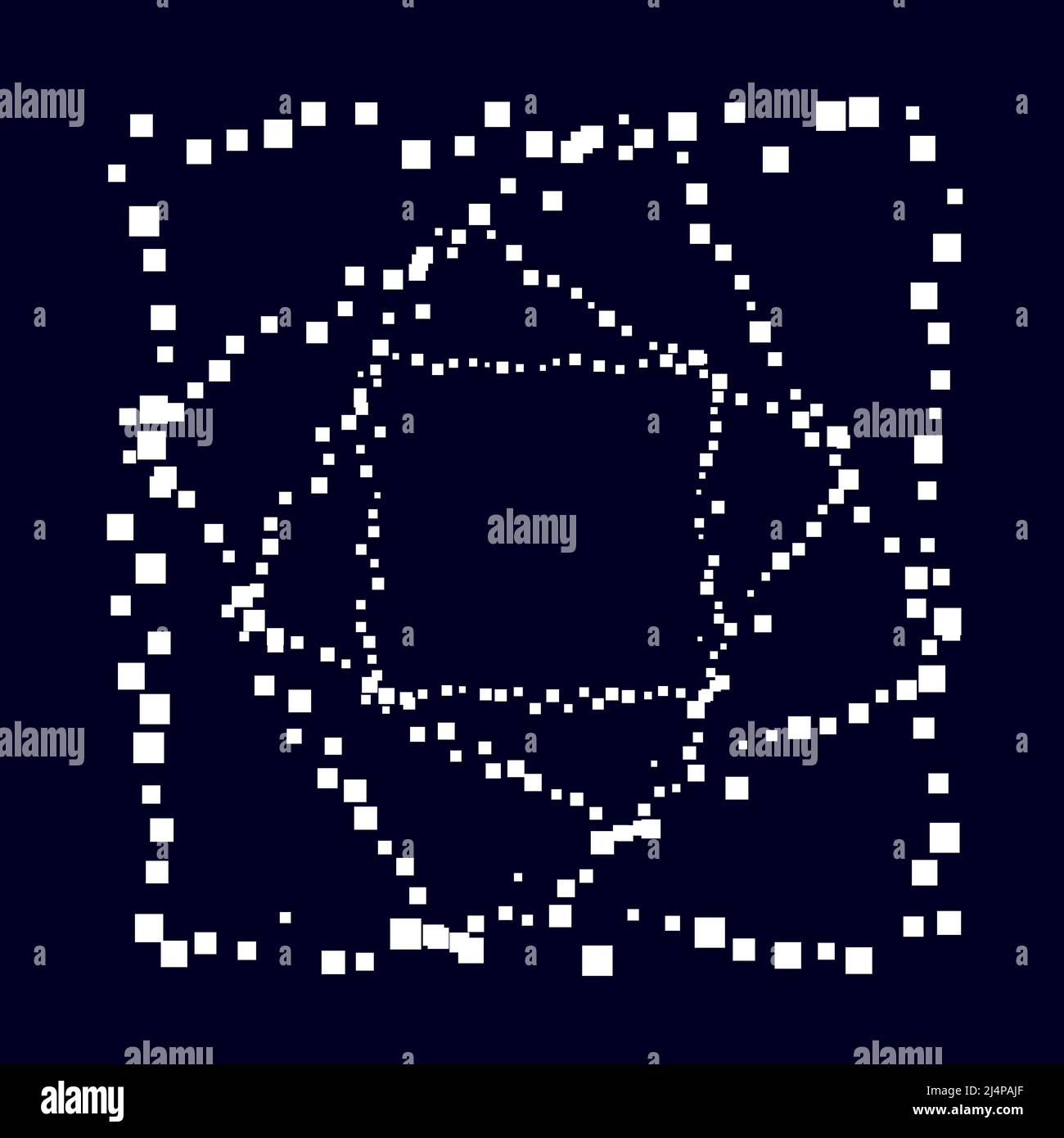 Squares random, scattered shapes element. Stock vector illustration ...