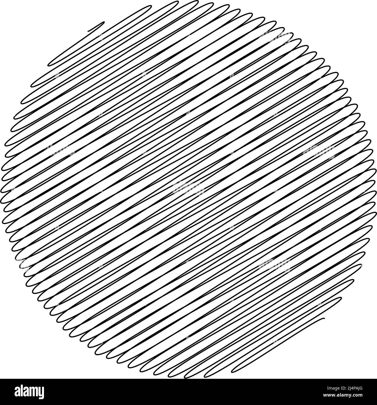 Circle freehand drawing, hand drawn scribble, doodle, sketch shape ...