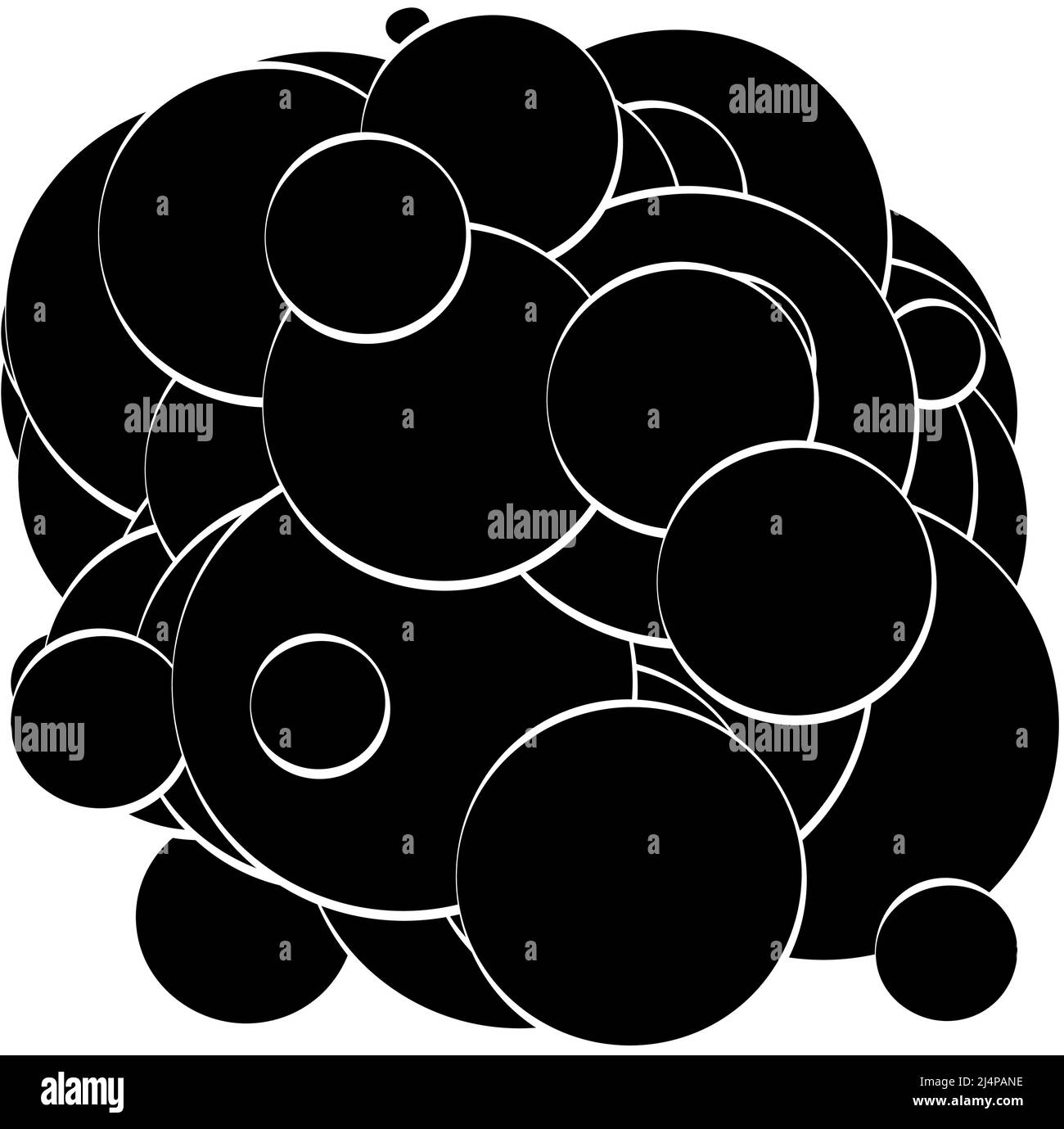 Abstract overlapping circles pattern vector illustraiton. Stock vector ...