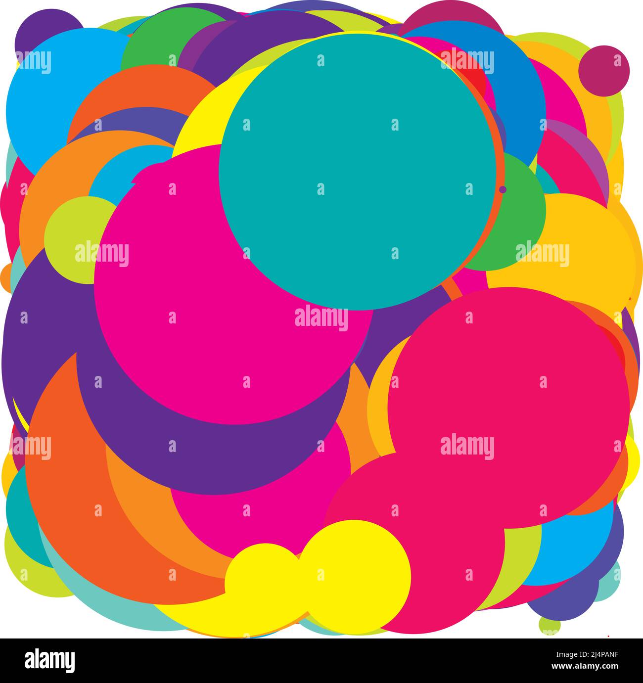 Abstract overlapping circles pattern vector illustraiton. Stock vector ...