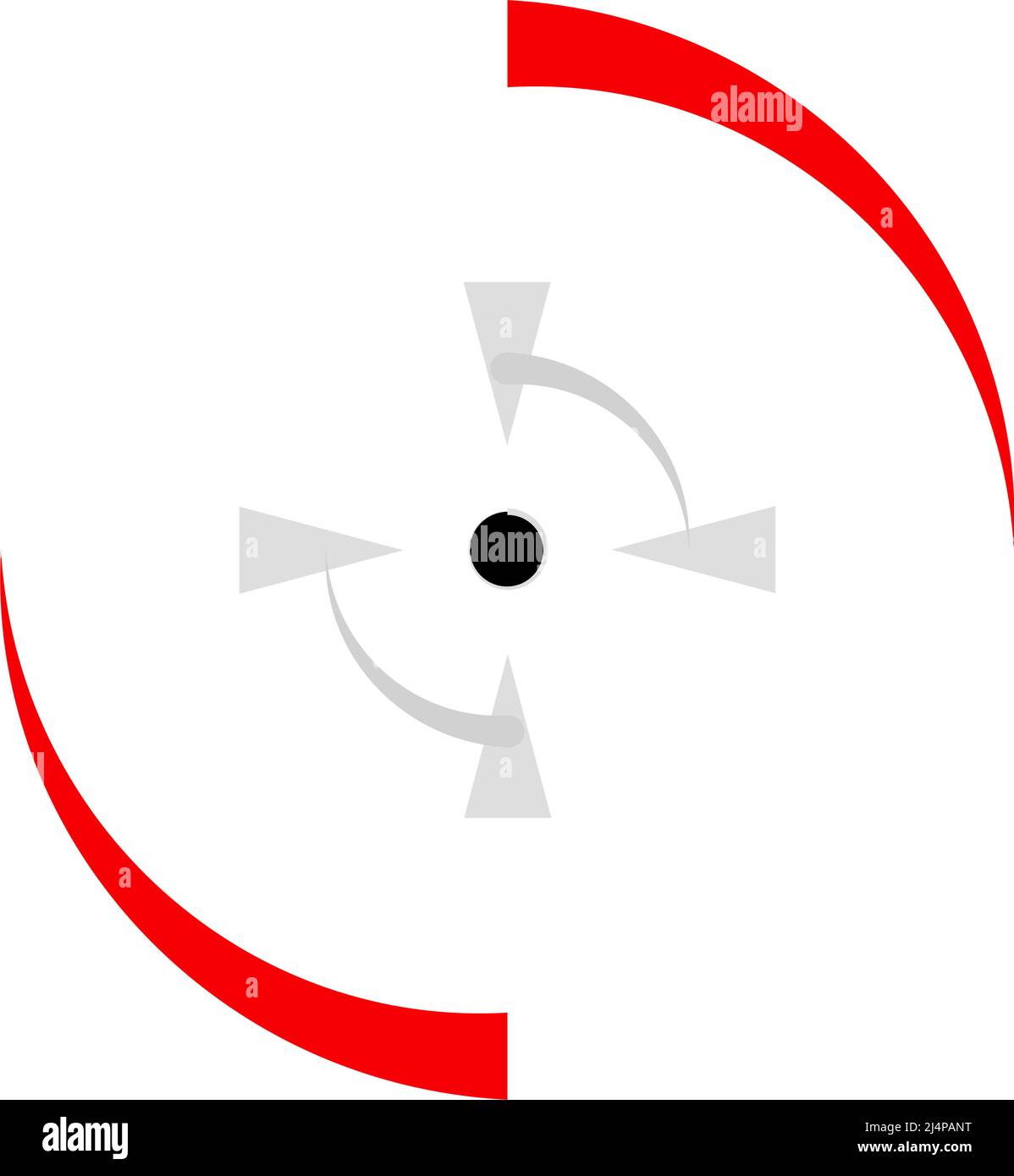 Crosshair, target mark icon vector illustration. Stock vector ...