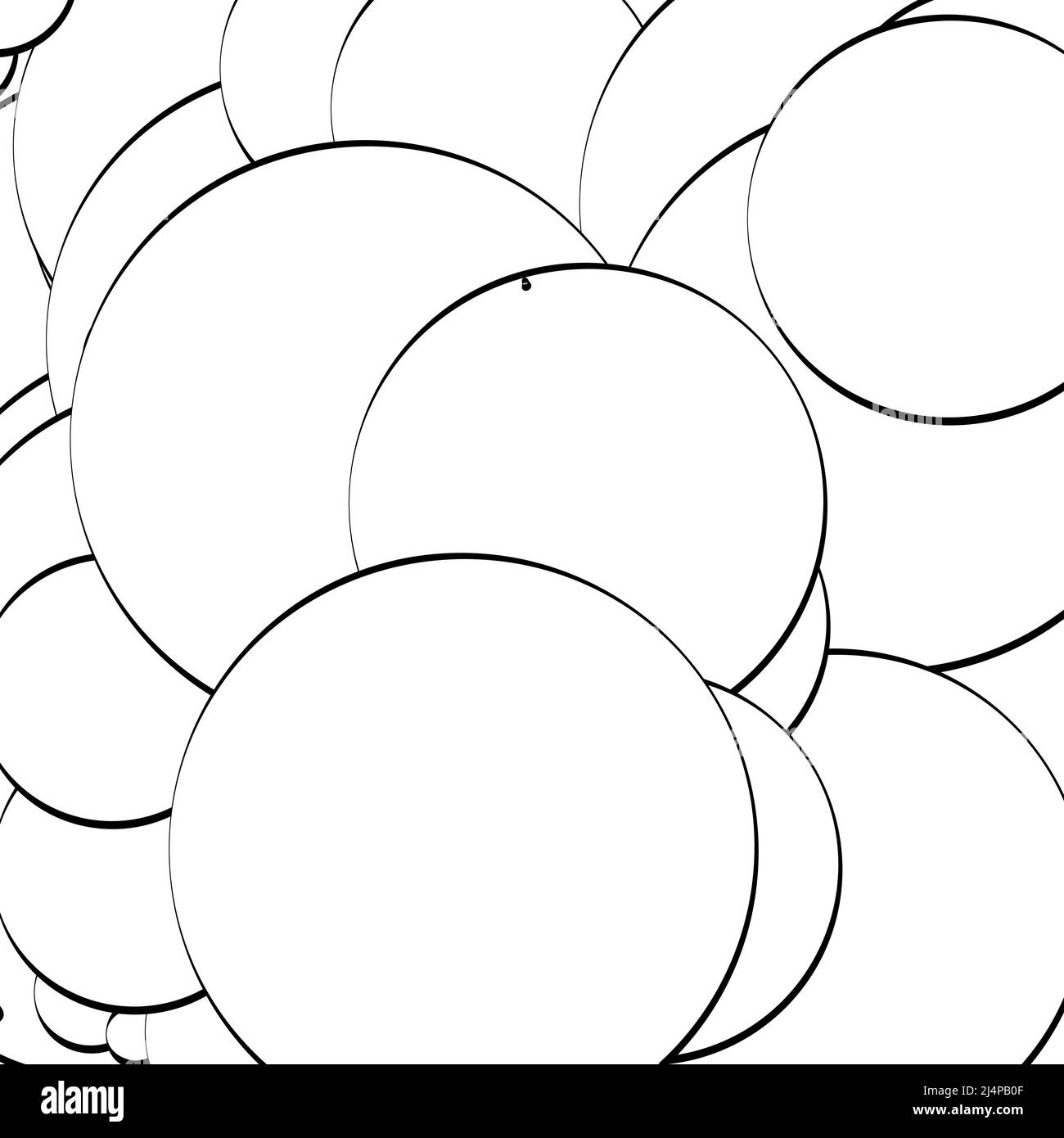 Abstract overlapping circles pattern vector illustraiton. Stock vector illustration, clip-art ...