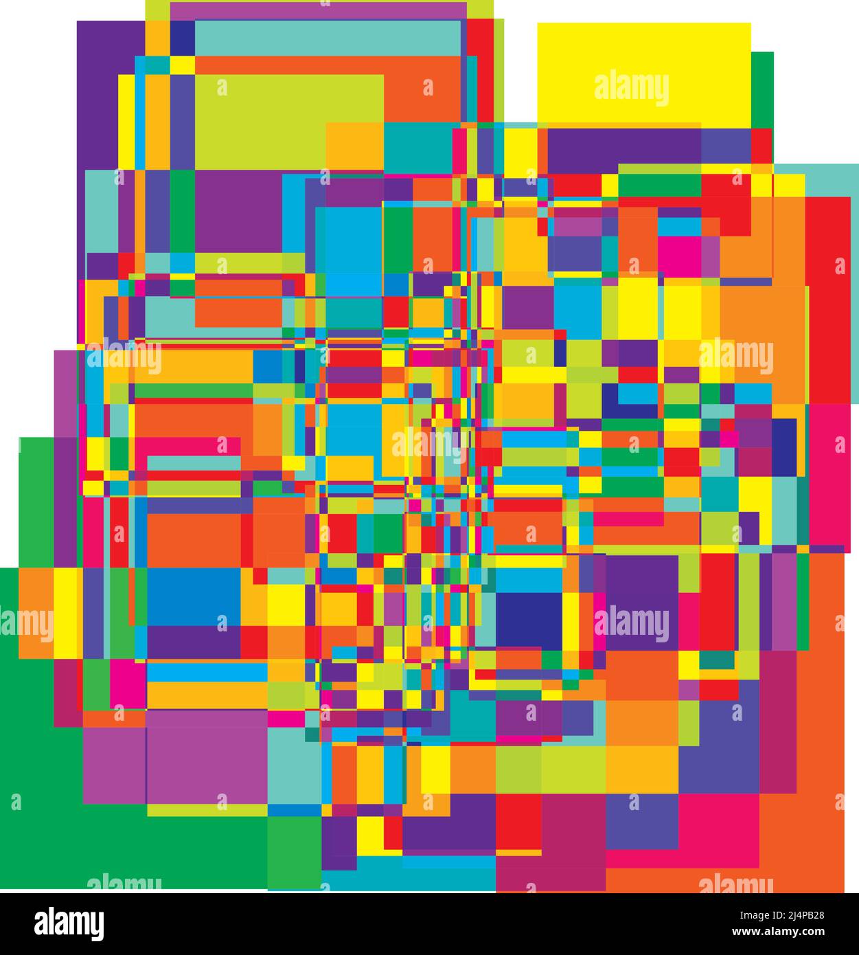 Random rectangles structure vector composition, pattern. Stock vector ...