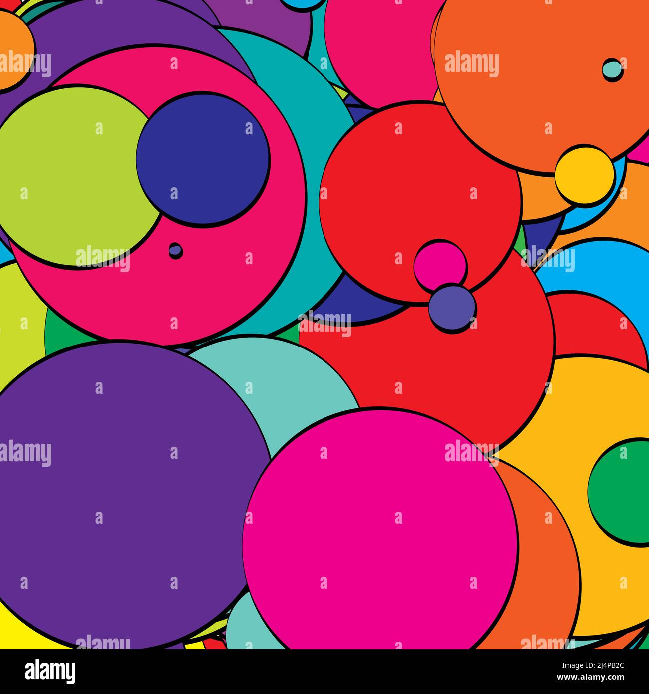 Abstract overlapping circles pattern vector illustraiton. Stock vector ...