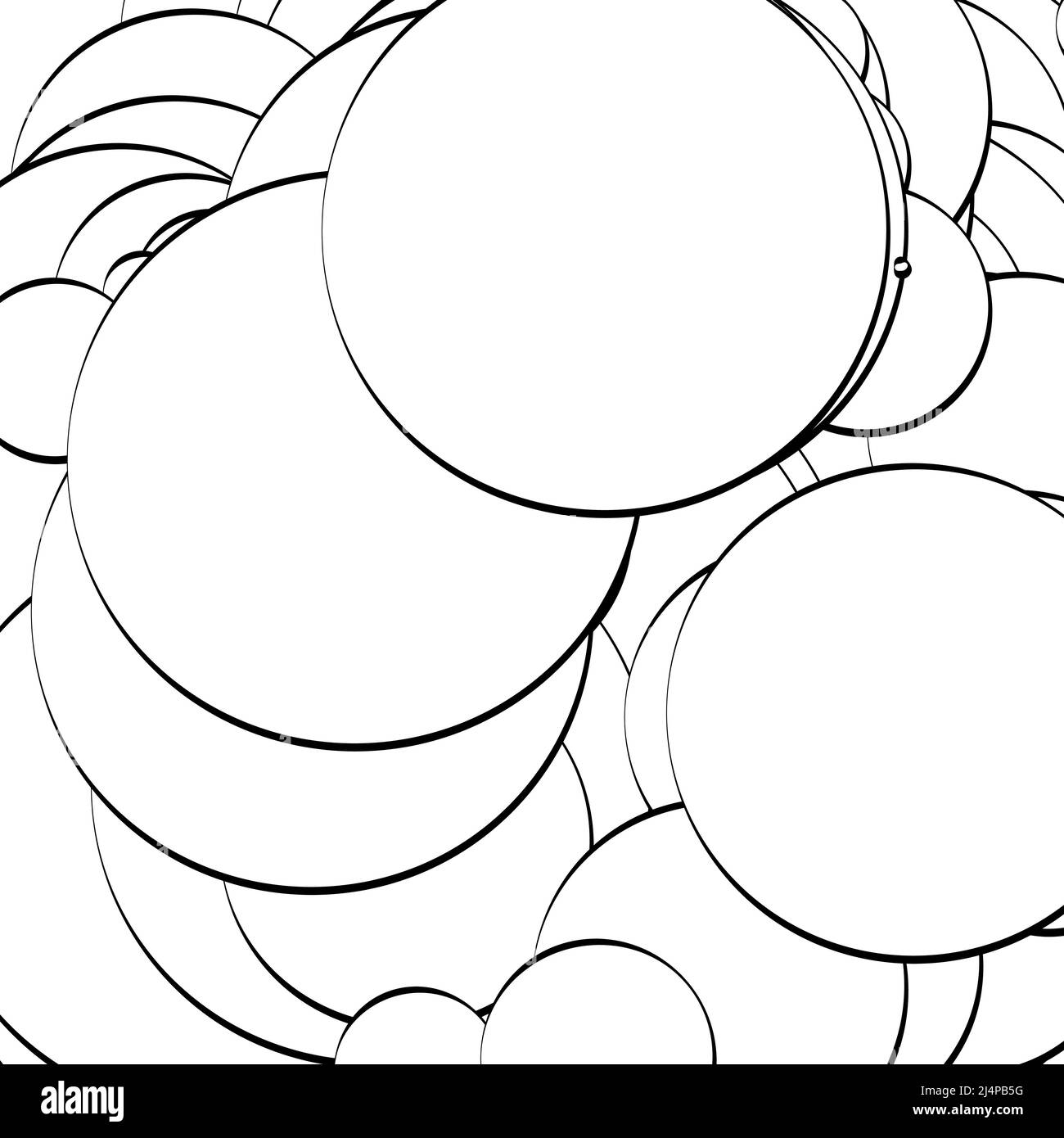 Abstract overlapping circles pattern vector illustraiton. Stock vector ...