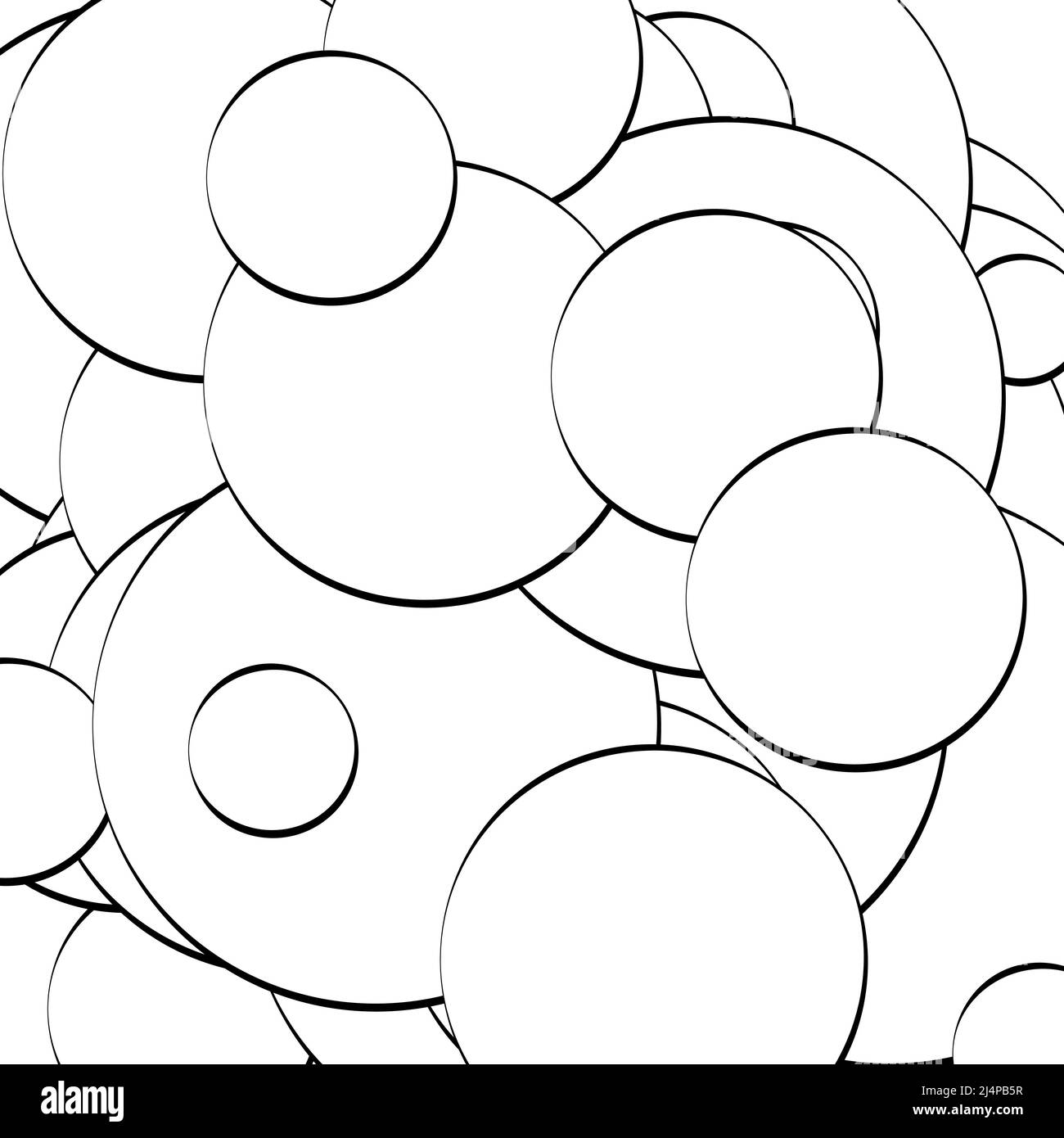 Abstract overlapping circles pattern vector illustraiton. Stock vector illustration, clip-art ...