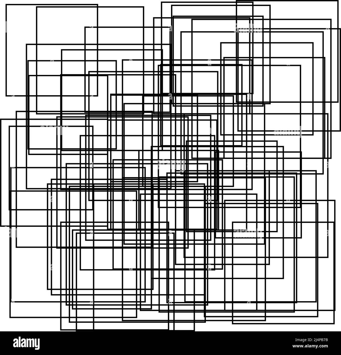 Random rectangles structure vector composition, pattern. Stock vector ...
