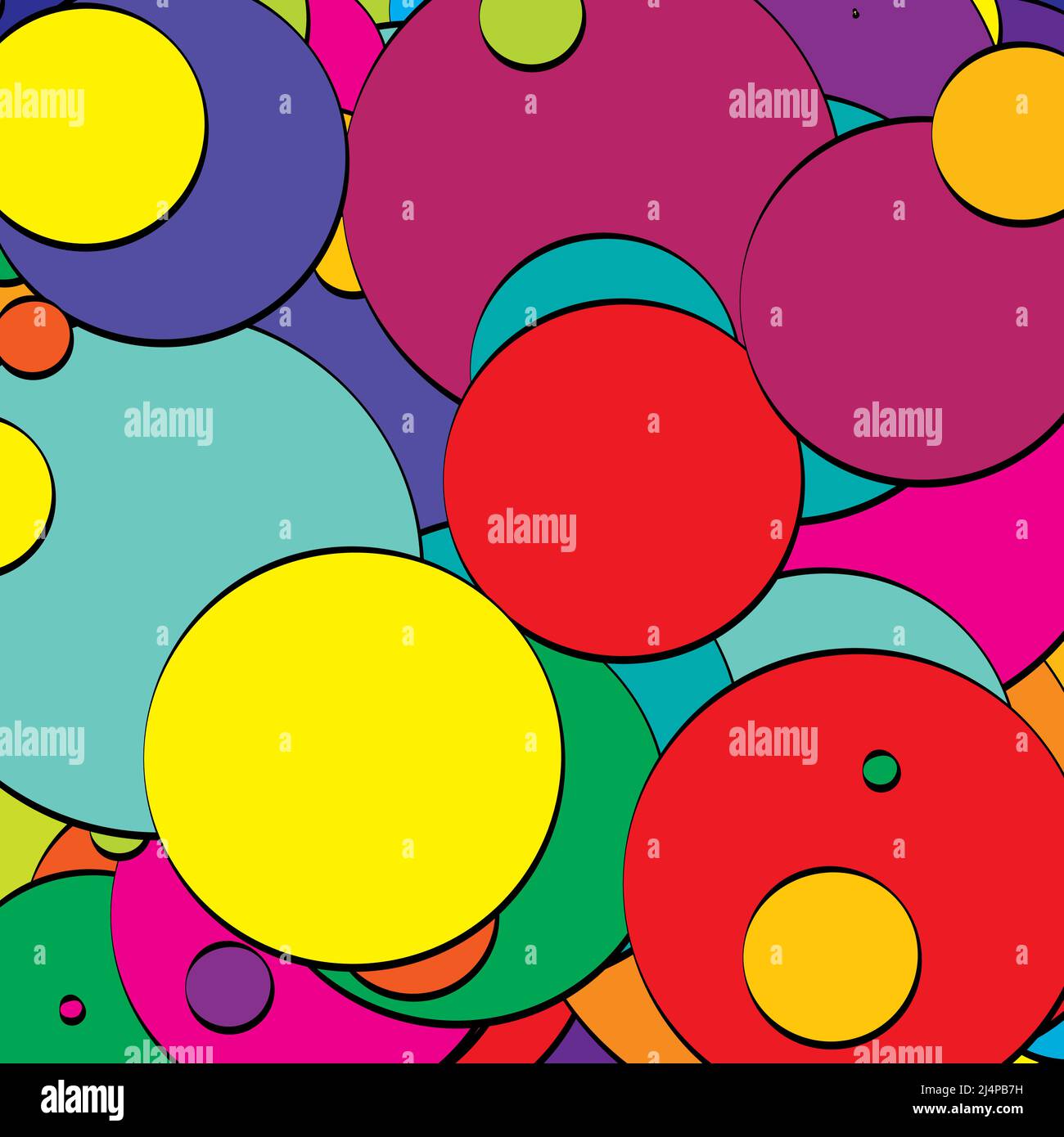 Abstract overlapping circles pattern vector illustraiton. Stock vector ...