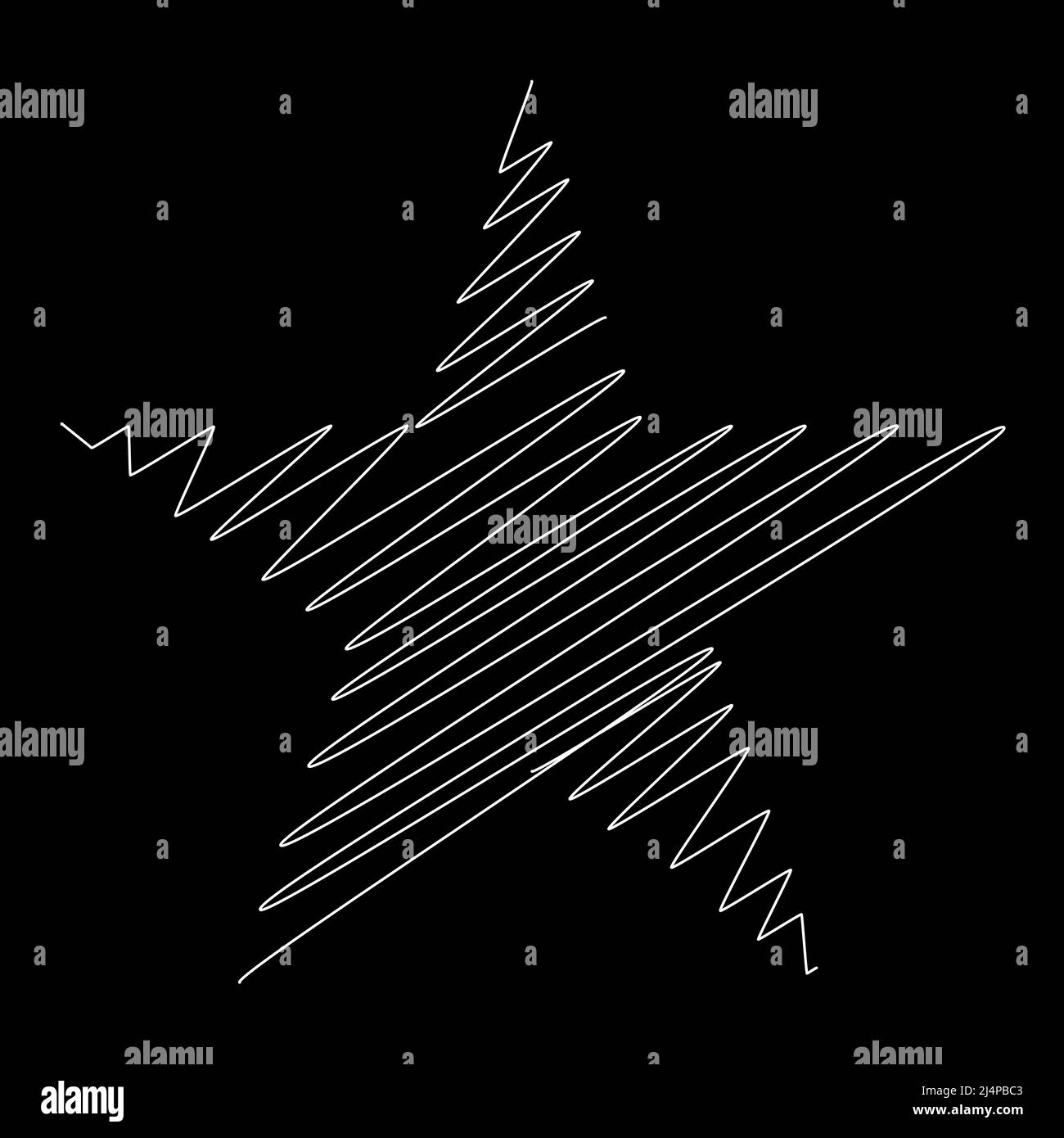 Star freehand drawing, handdrawn scribble, doodle, sketch shape. Stock ...