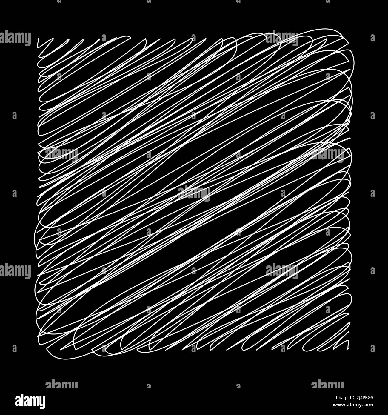 Square freehand drawing, handdrawn scribble, doodle, sketch shape ...