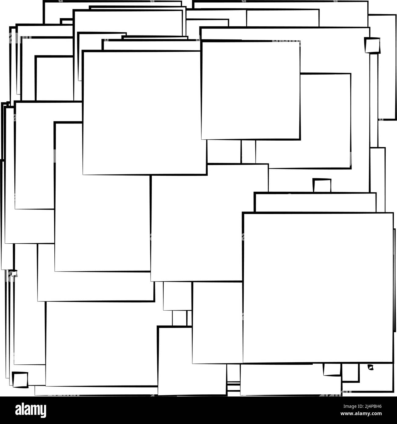 Abstract overlapping squares pattern vector illustraiton. Stock vector ...