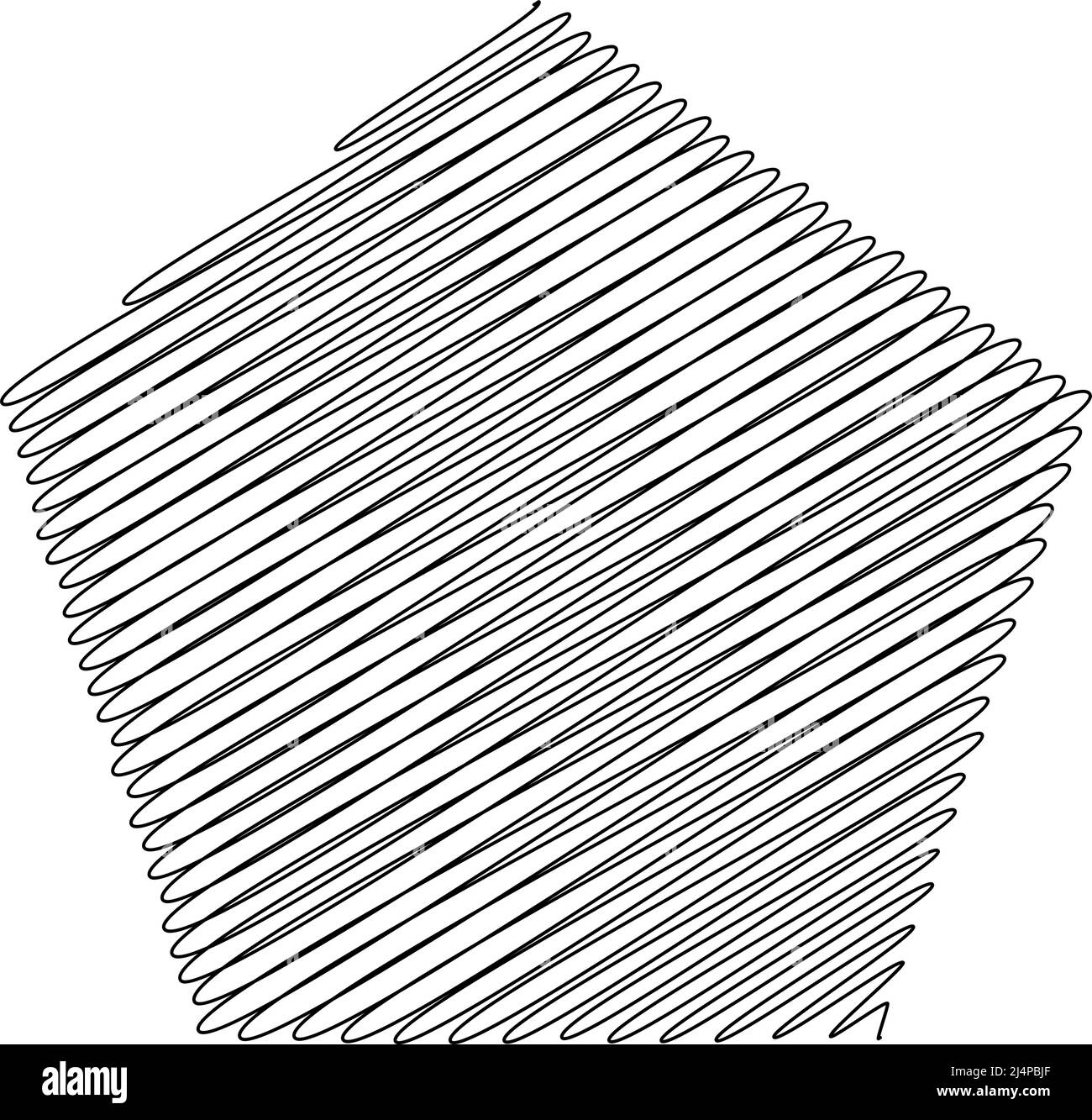 Octagon freehand drawing, handdrawn polygon scribble, doodle, sketch ...