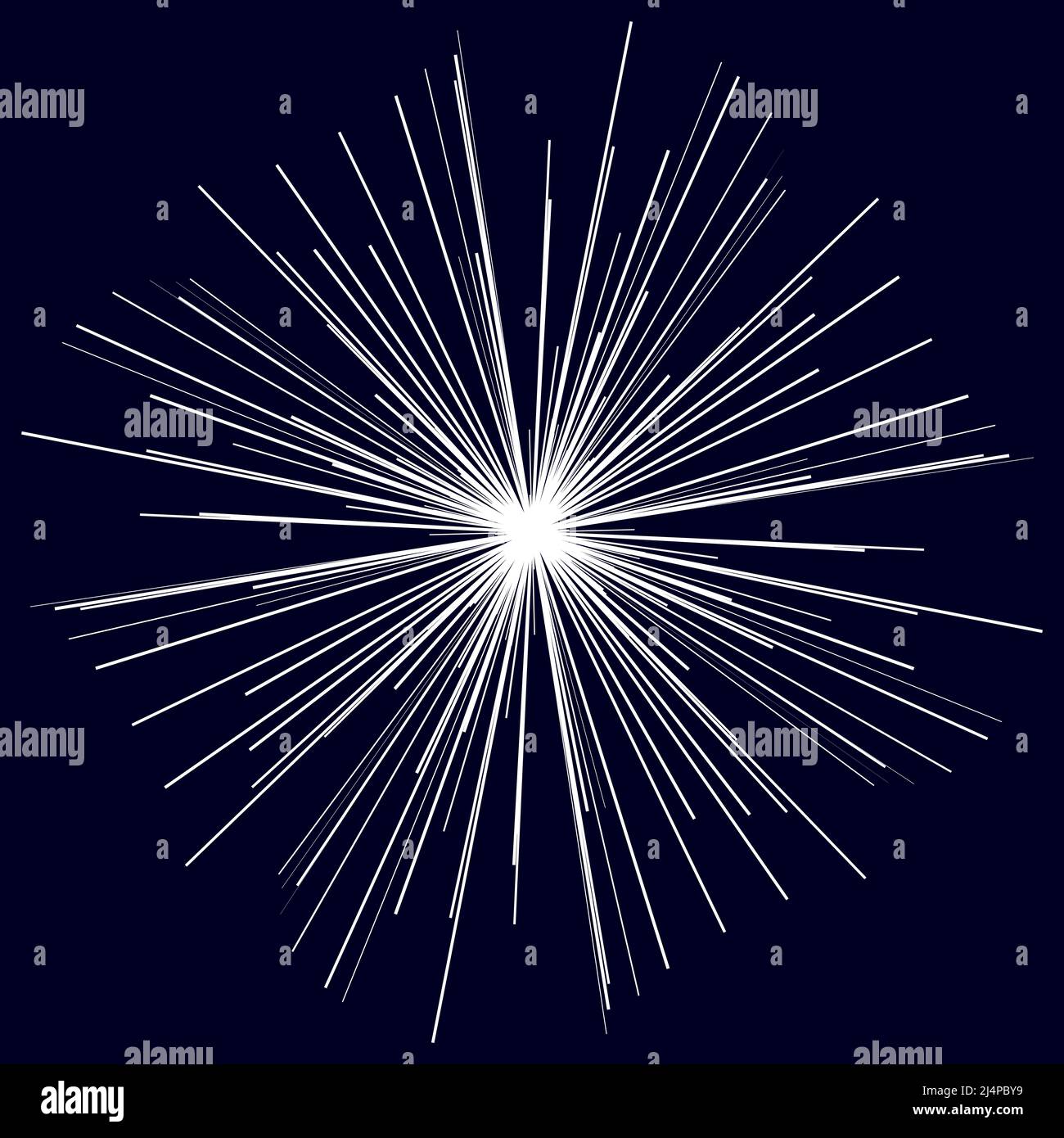 Random radiating lines. Starburst, sunburst stripes. Beams, rays ...