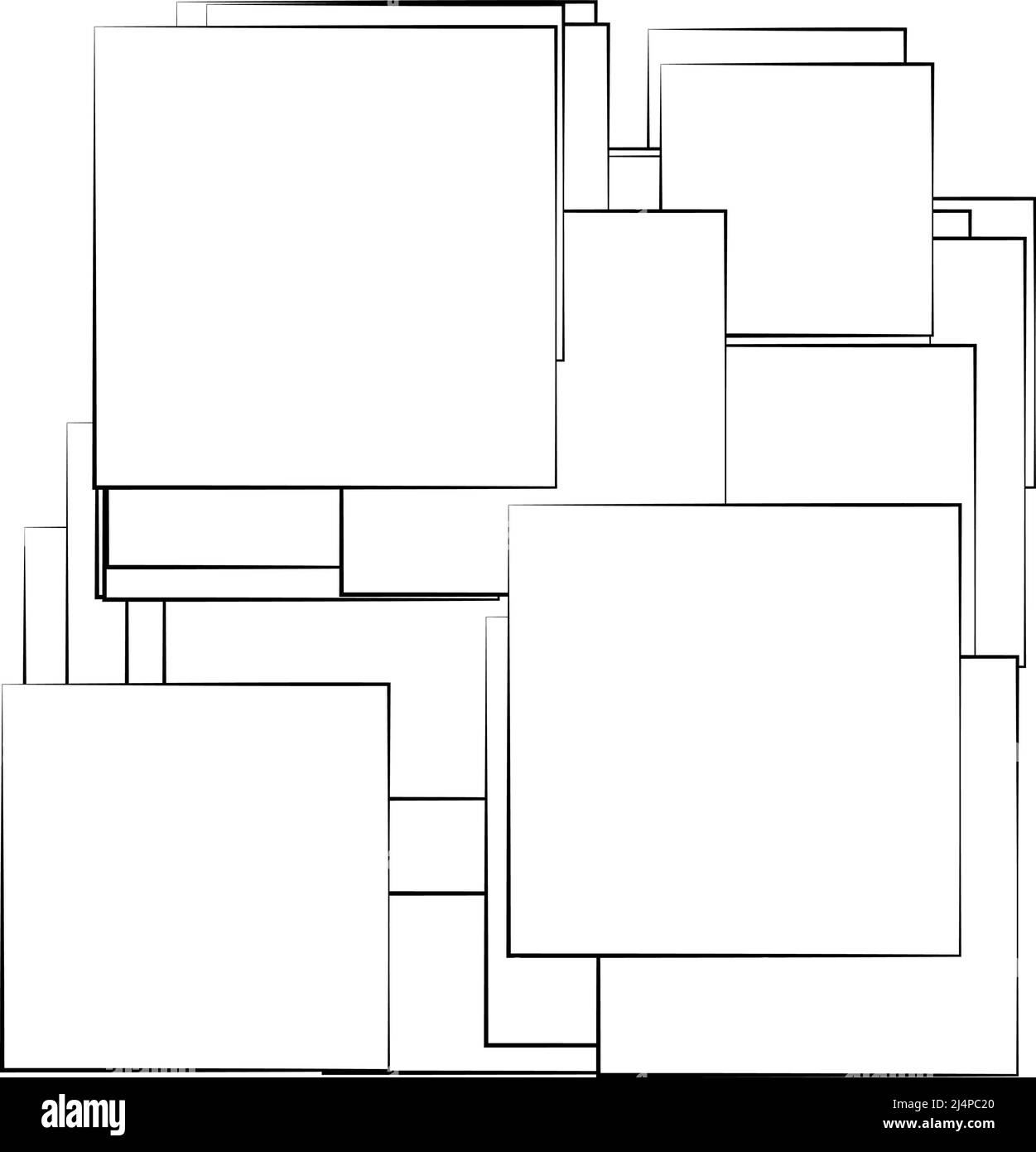 Cubist structure Stock Vector Images - Alamy