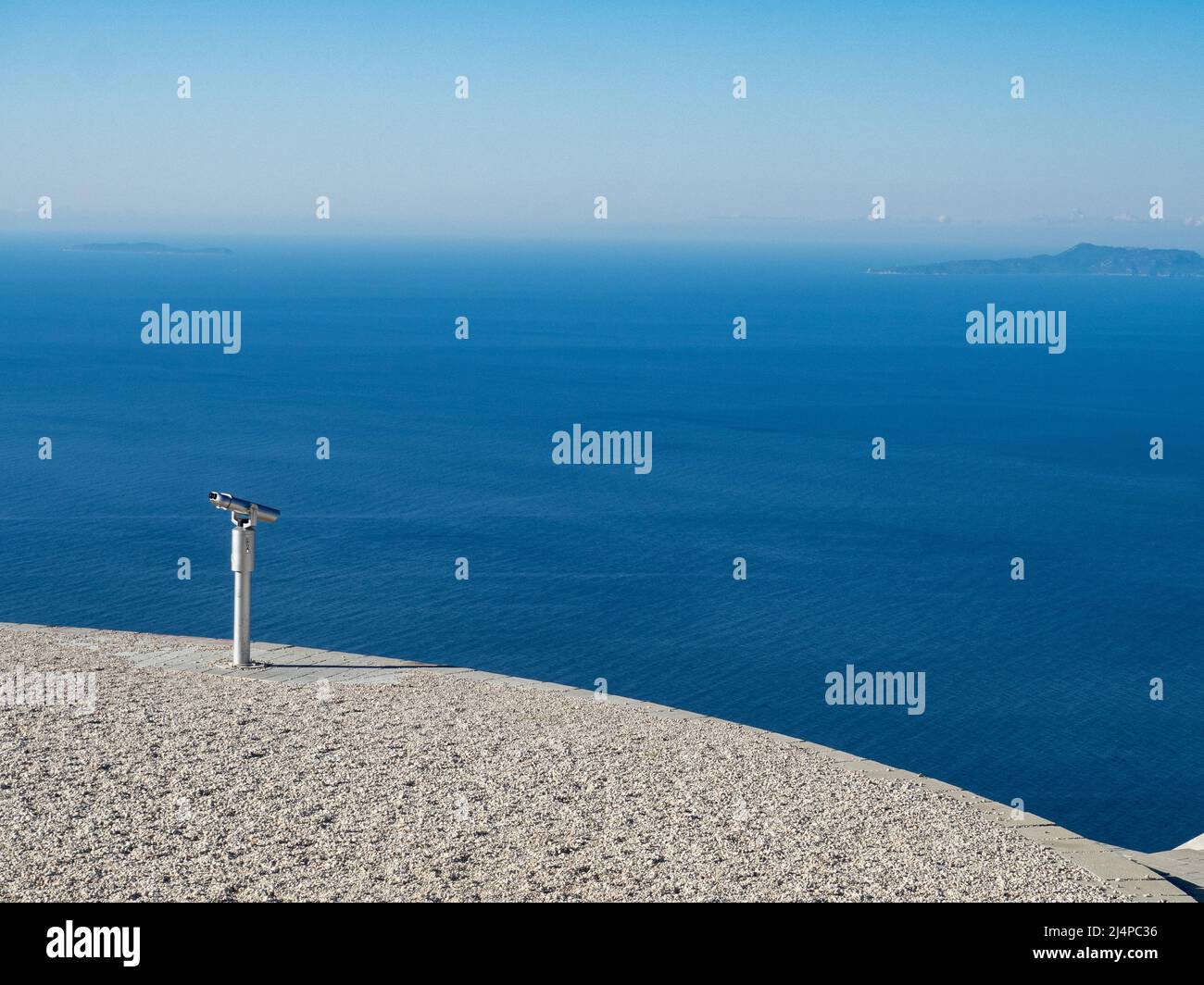 Binocular lookout on the sea Stock Photo - Alamy