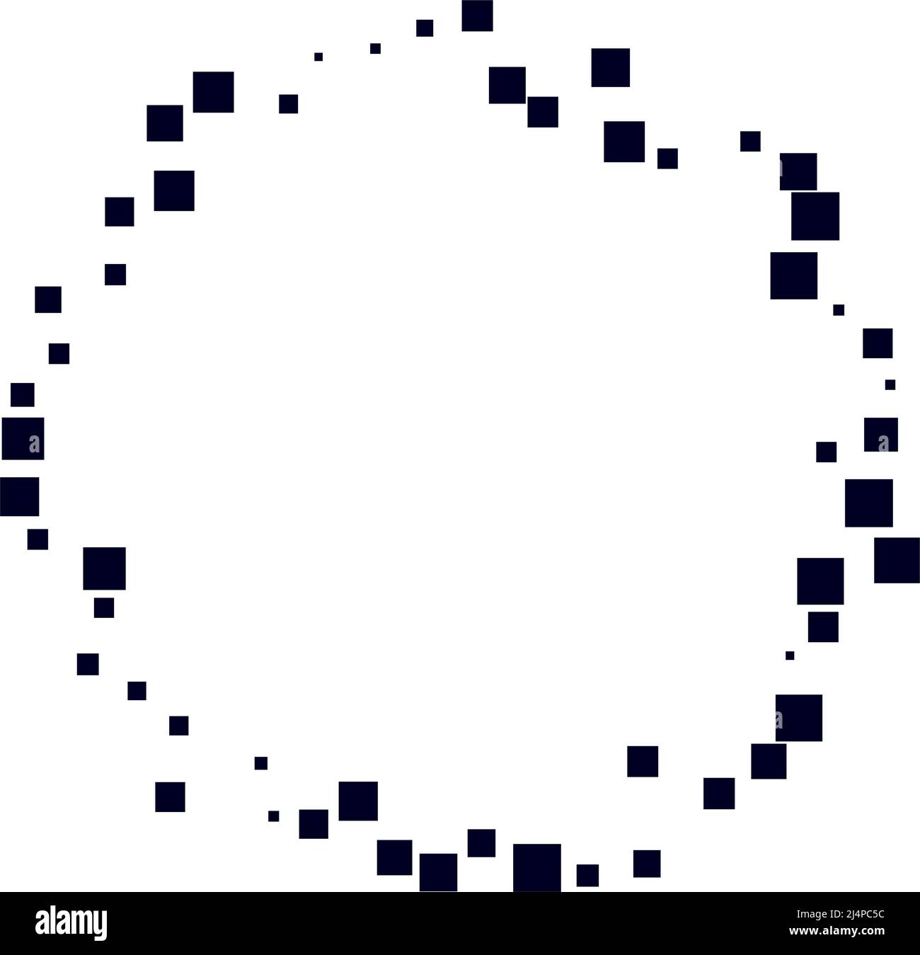 Circles random, scattered shapes element. Stock vector illustration ...