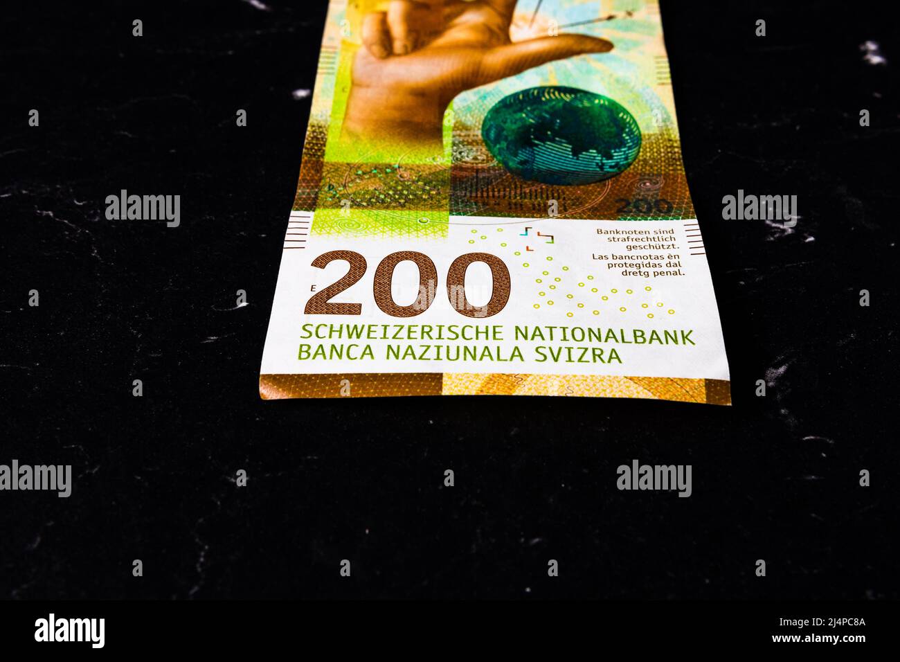 Swiss franc banknote. CHF currency, world money concept Stock Photo - Alamy