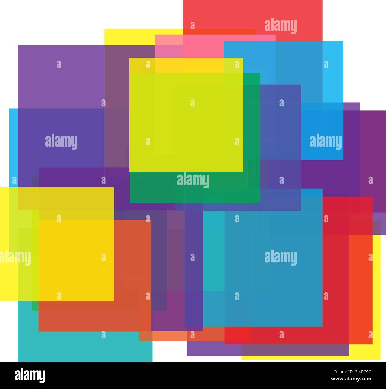 Random Rectangles Structure Vector Composition Pattern Stock Vector