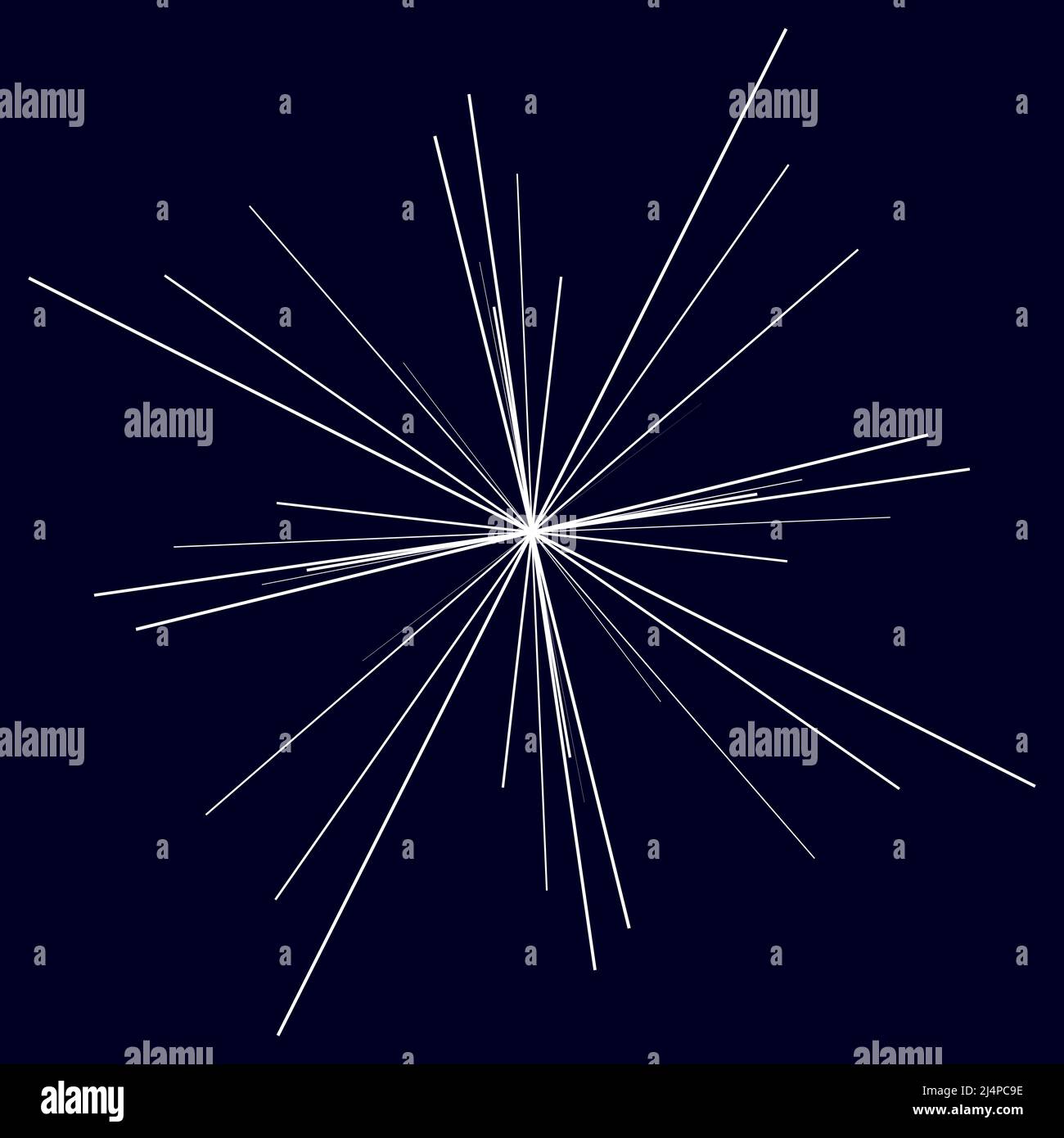 Random radiating lines. Starburst, sunburst stripes. Beams, rays ...