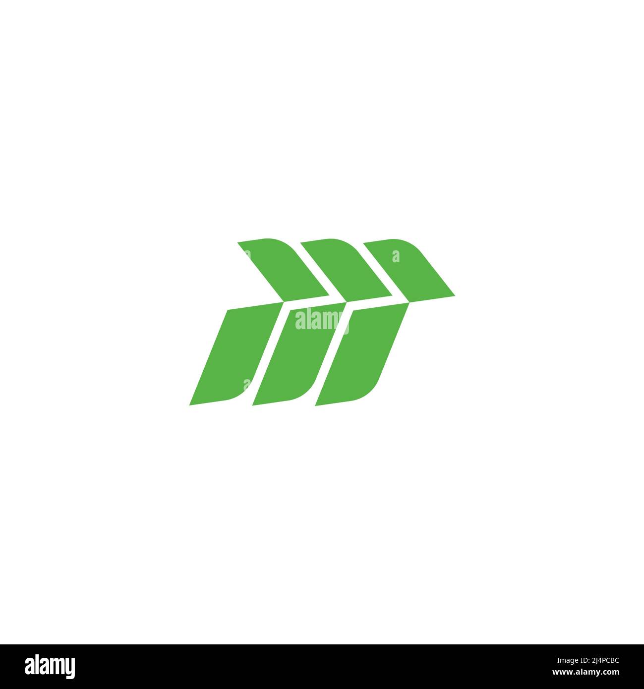 letter p stripes leaf motion geometric logo vector Stock Vector Image ...