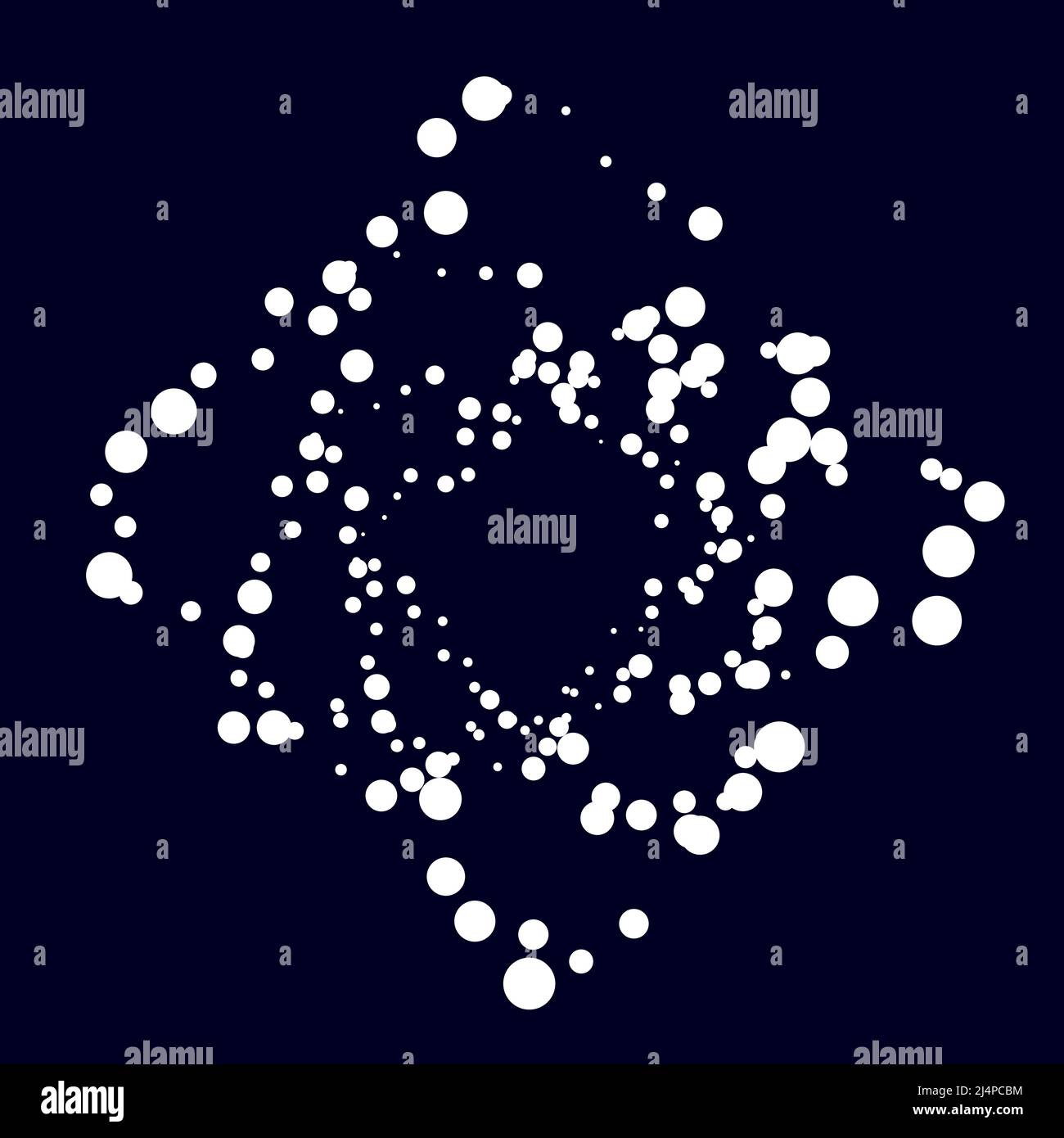 Circles random, scattered shapes element. Stock vector illustration ...