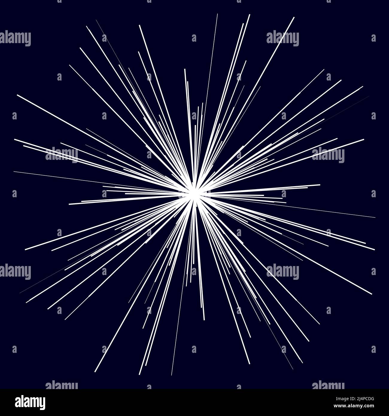 Random radiating lines. Starburst, sunburst stripes. Beams, rays ...