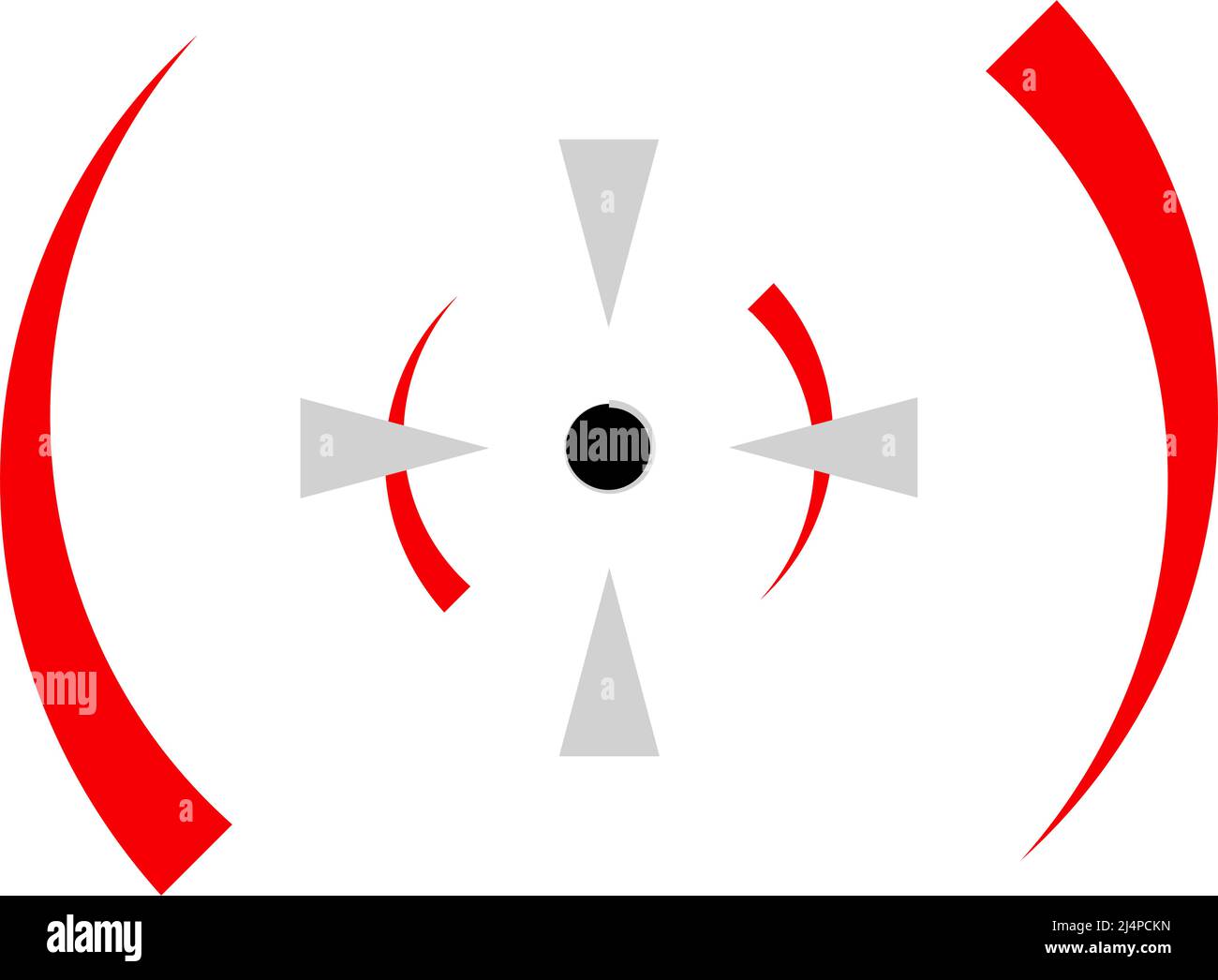 Crosshair, target mark icon vector illustration. Stock vector ...