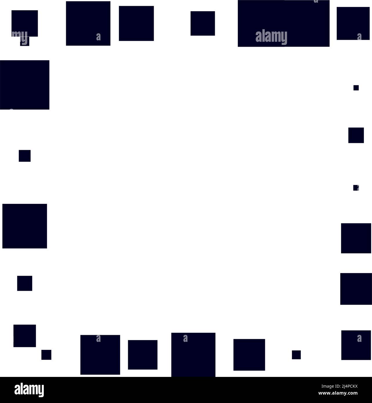 Squares random, scattered shapes element. Stock vector illustration ...