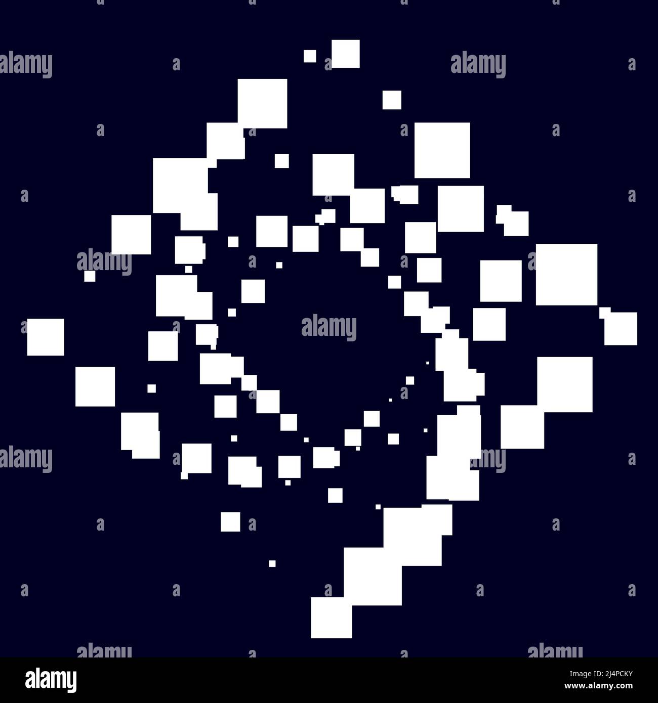 Squares random, scattered shapes element. Stock vector illustration ...