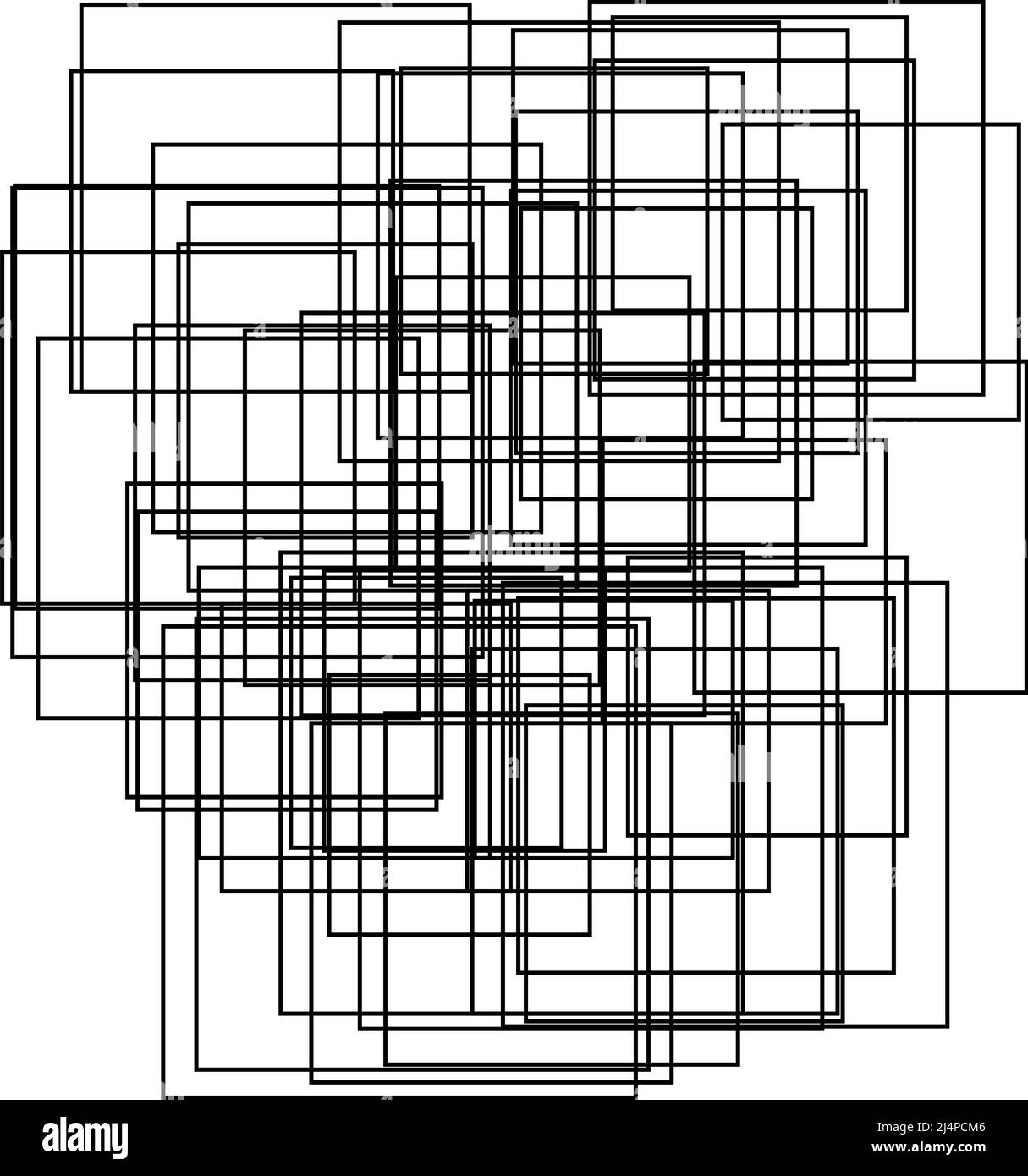Random rectangles structure vector composition, pattern. Stock vector ...