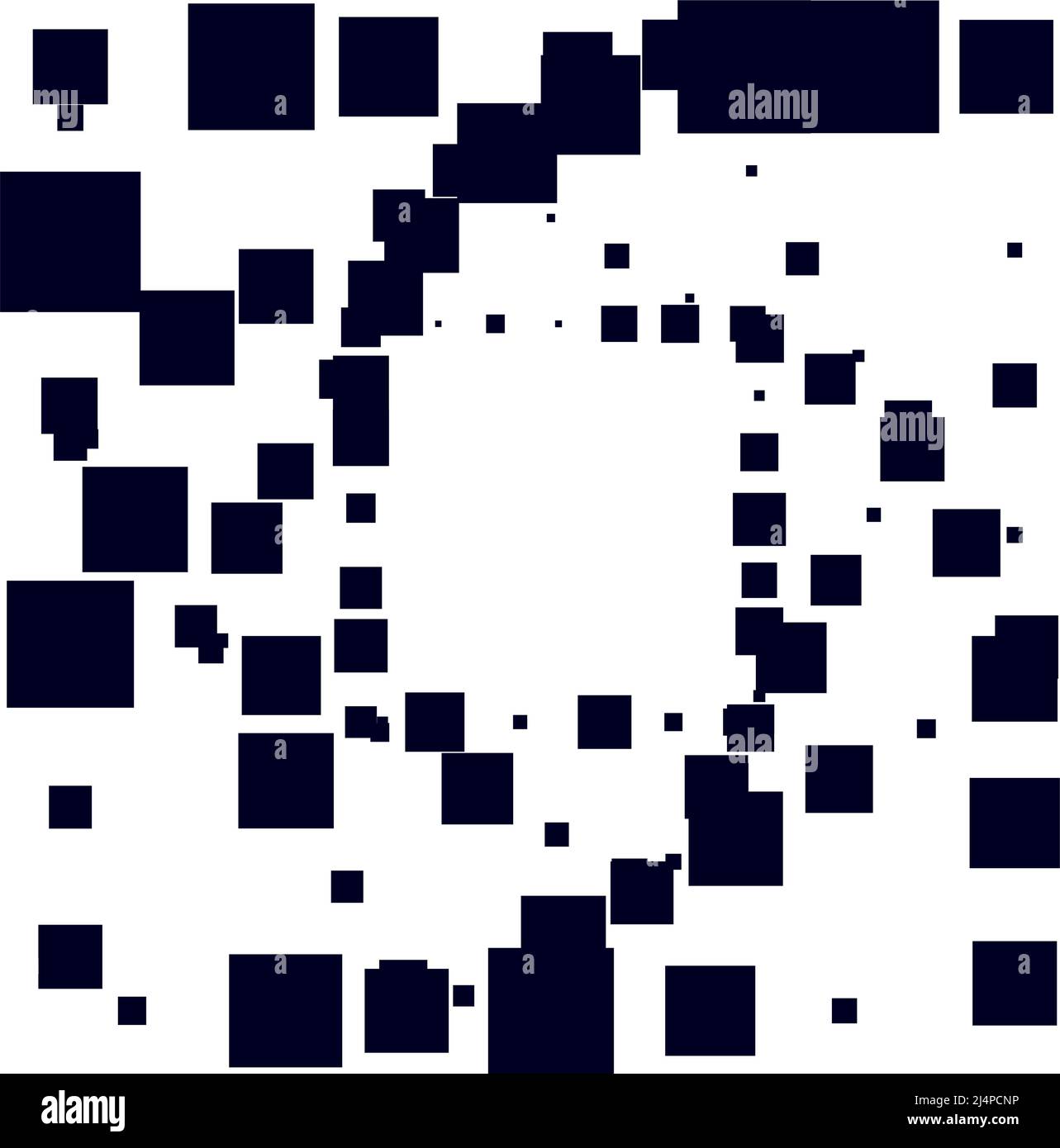 Squares random, scattered shapes element. Stock vector illustration ...