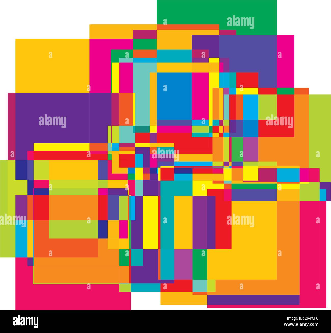 Random rectangles structure vector composition, pattern. Stock vector ...
