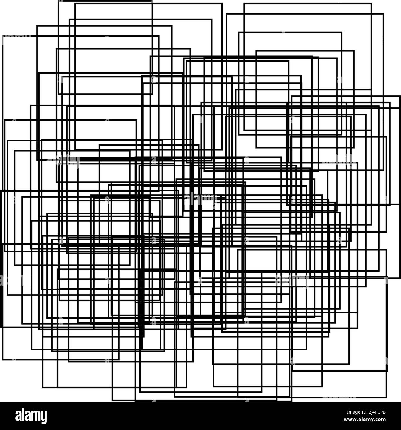Random rectangles structure vector composition, pattern. Stock vector ...