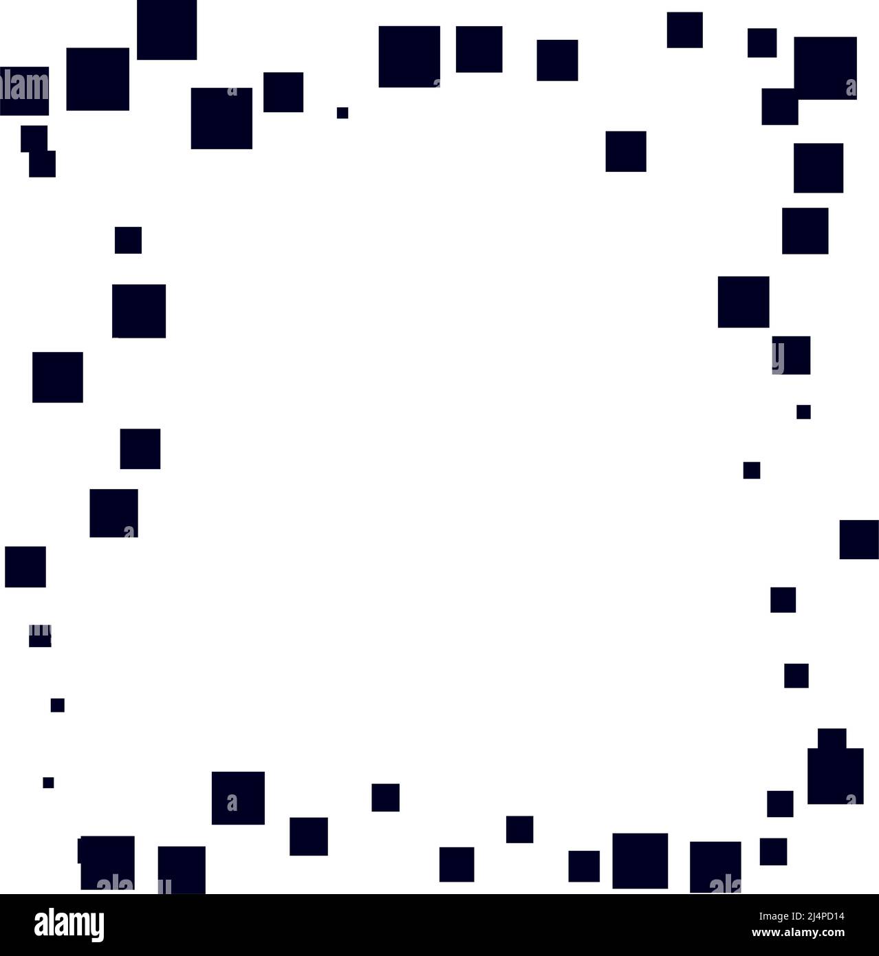 Squares random, scattered shapes element. Stock vector illustration ...